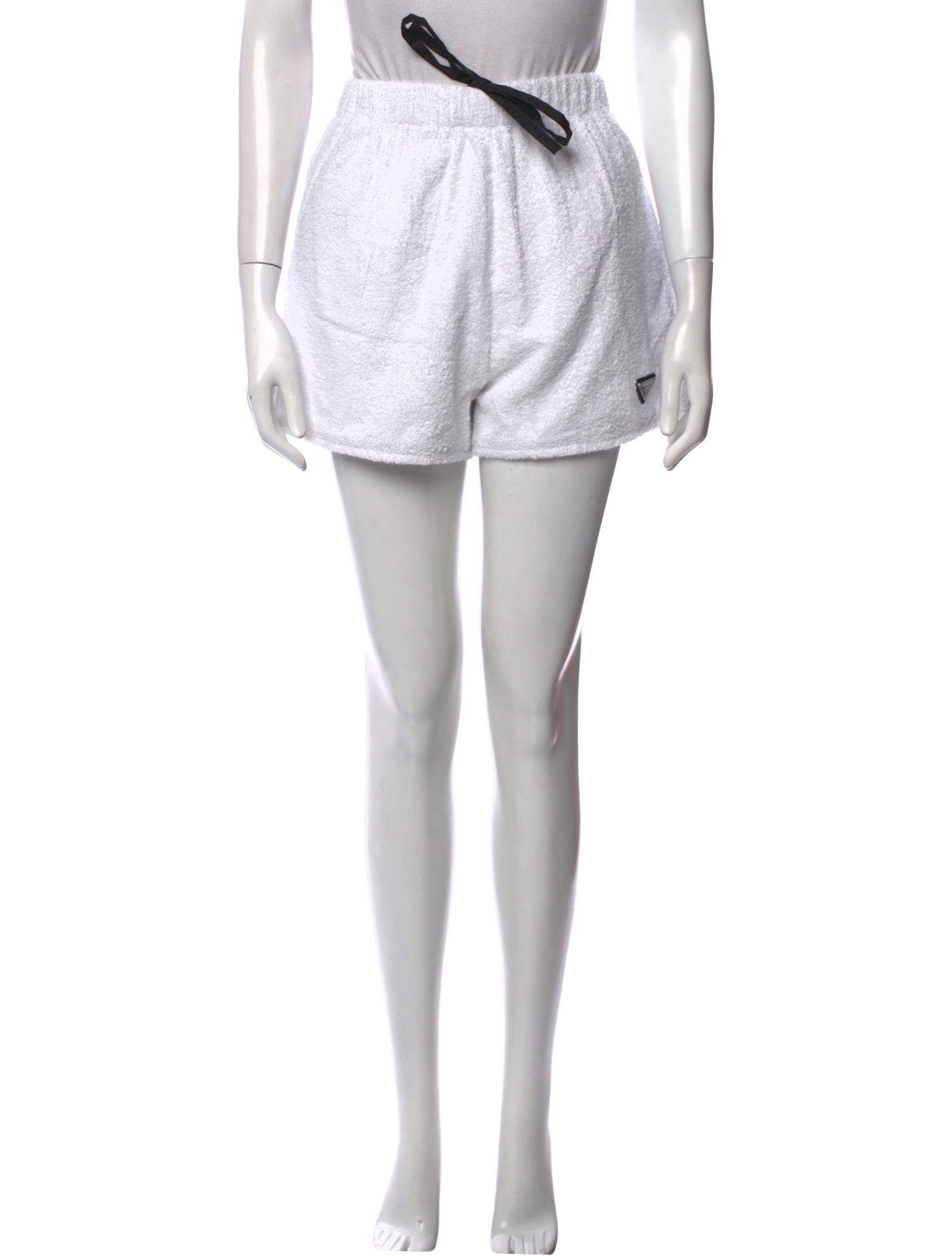 Prada 2021 Mini Shorts w/ Tags - White, 13" Rise Shorts, Clothing ...