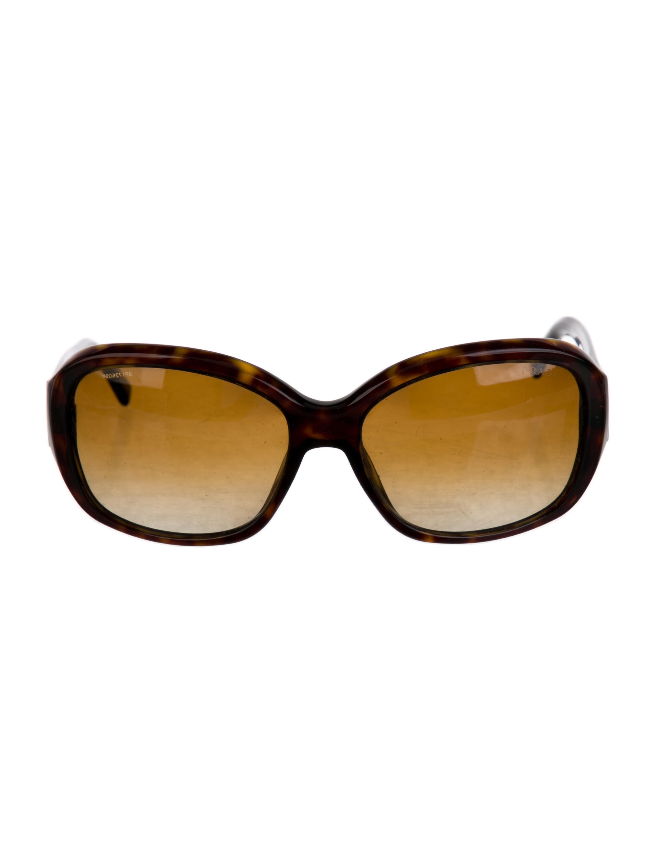 Prada Square Gradient Sunglasses - Brown Sunglasses, Accessories ...