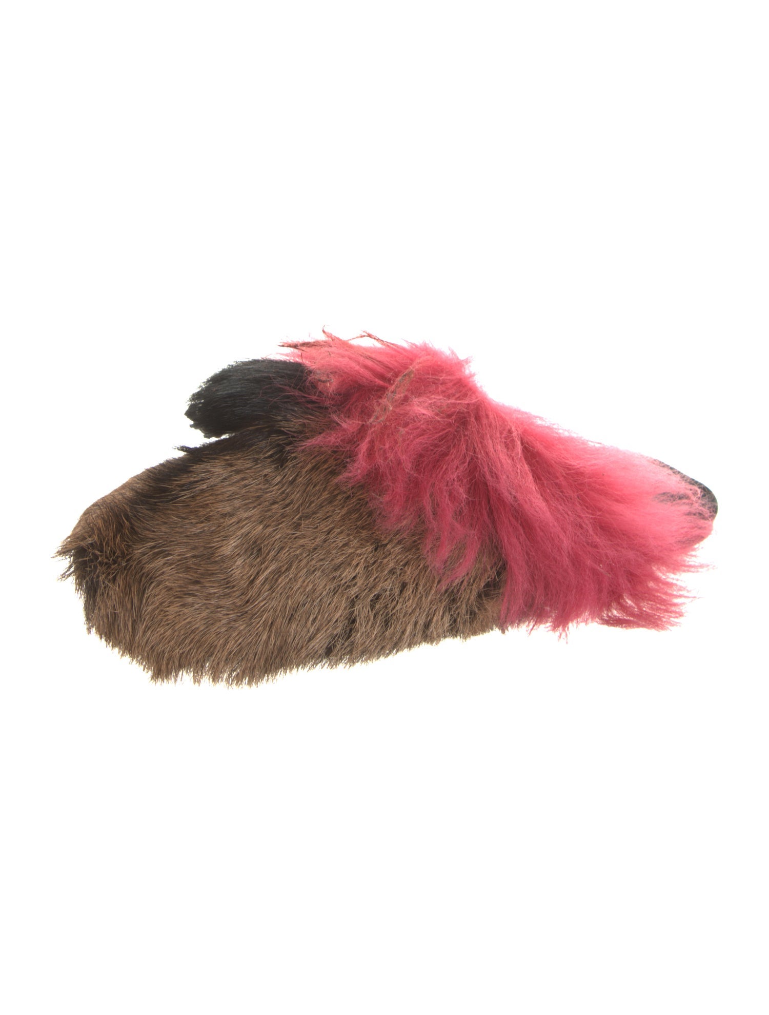 Prada Fur Tassel Accents Slides - Red Sandals, Shoes - PRA877381 | The ...