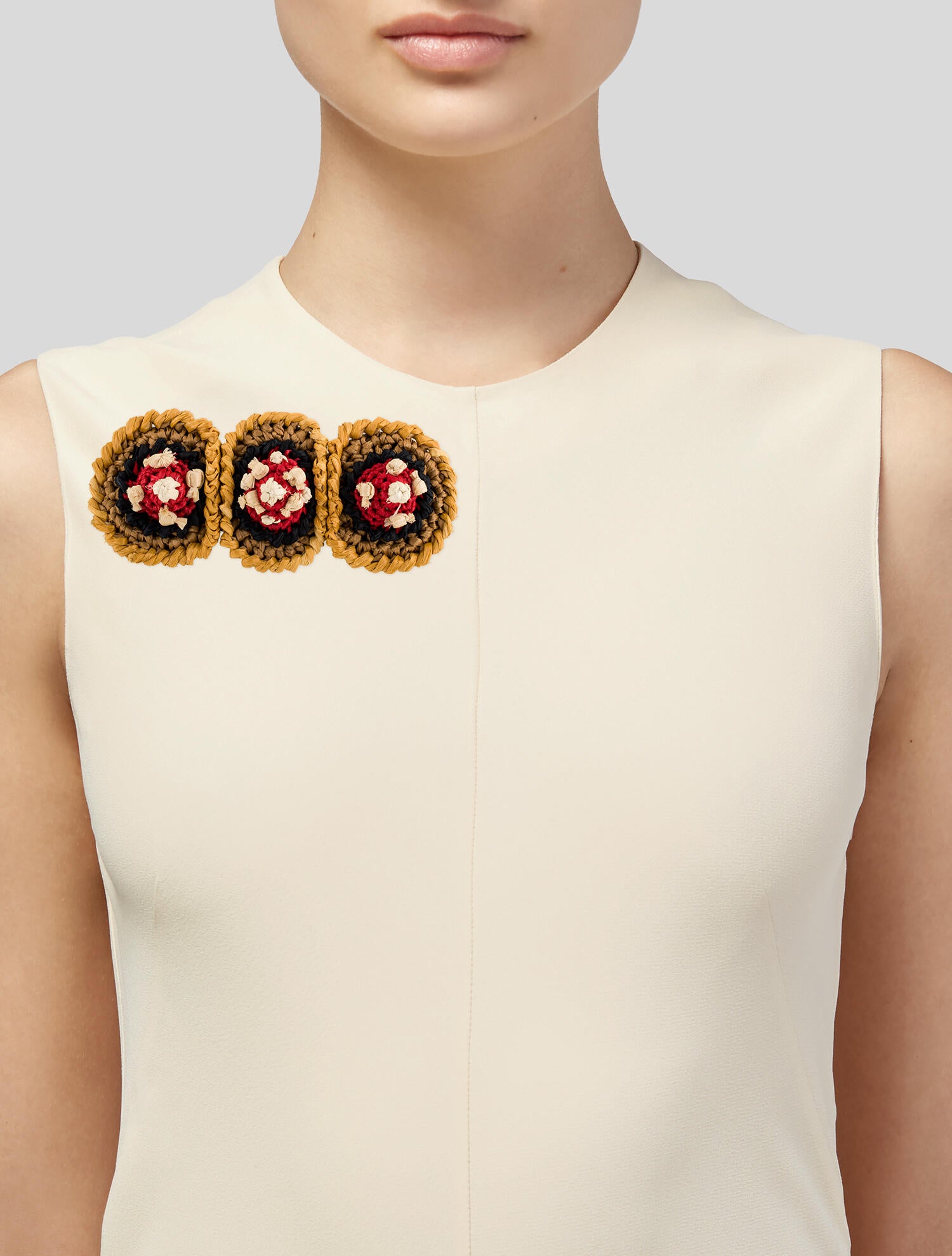 Prada Raffia & Snakeskin Brooch - Pin, Brooches - PRA877653 | The RealReal
