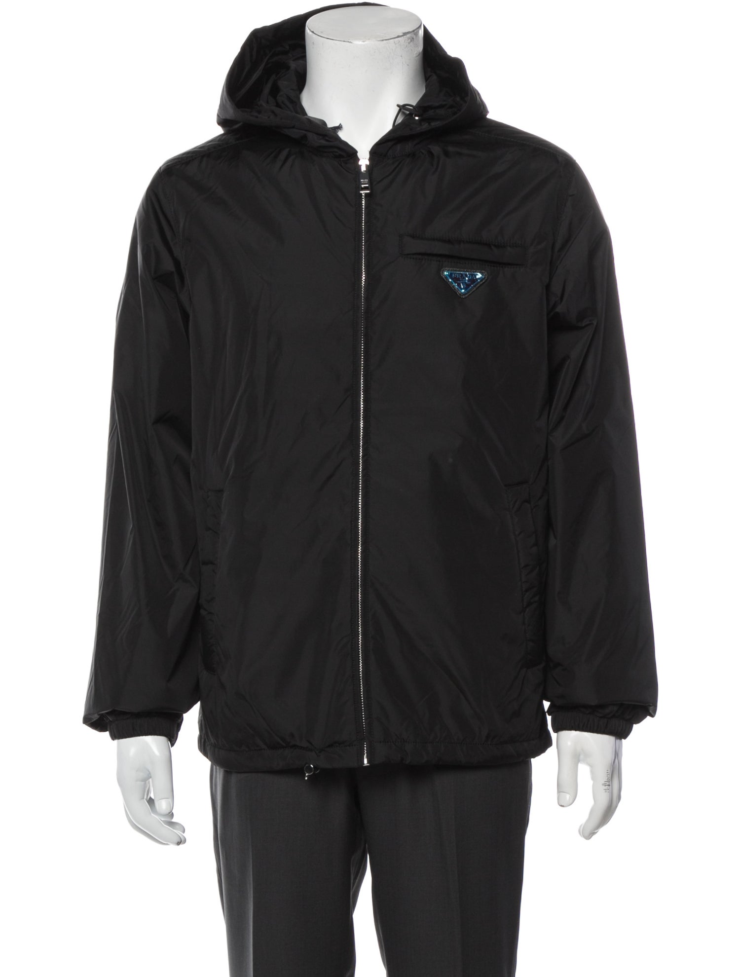 Prada 2020 Windbreaker w/ Tags - Black Outerwear, Clothing - PRA884091 ...