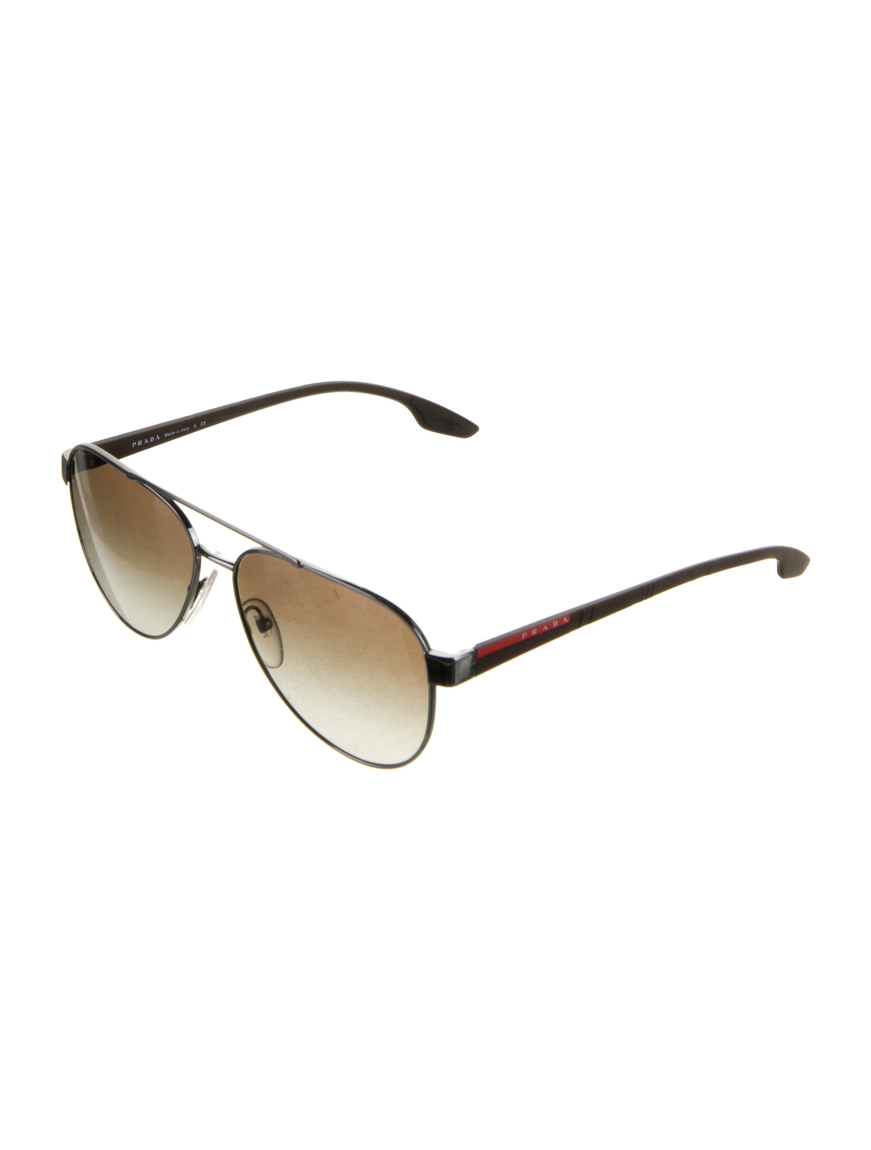 Prada Aviator Gradient Sunglasses - Brown Sunglasses, Accessories ...