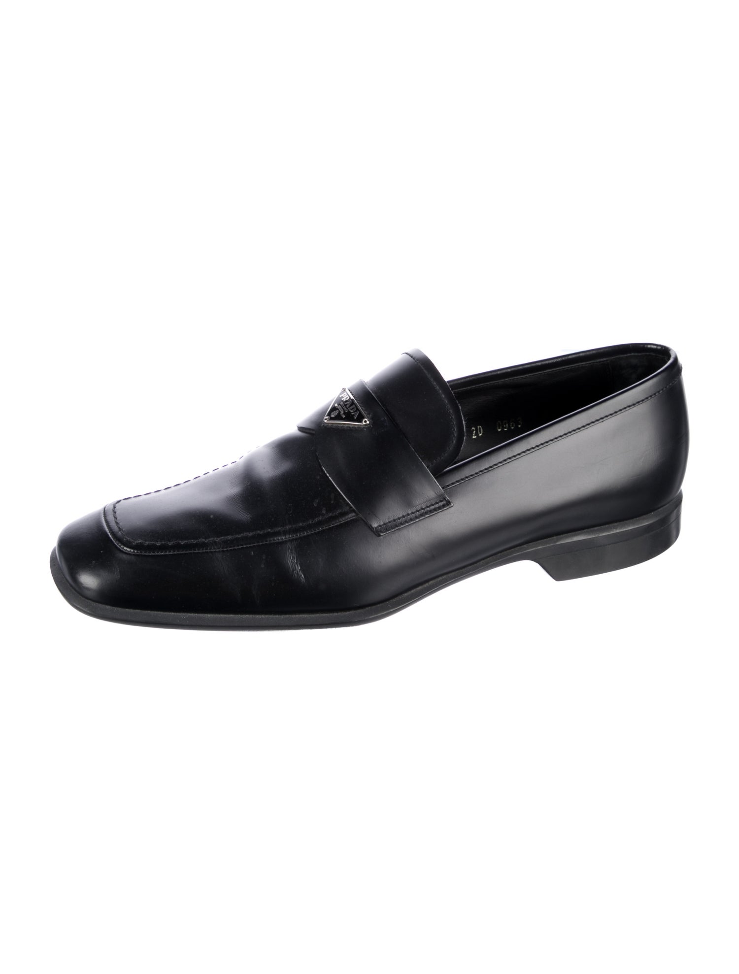 Prada Patent Leather Loafers - Black Loafers, Shoes - PRA832850 | The RealReal