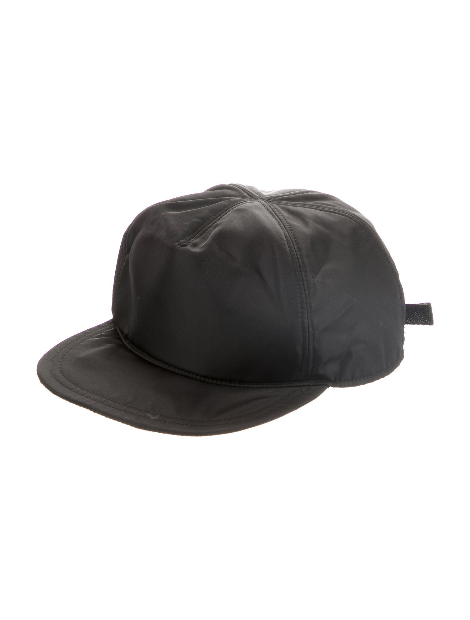 Prada Nylon Embroidered Cap - Black Hats, Accessories - PRA890544 | The ...