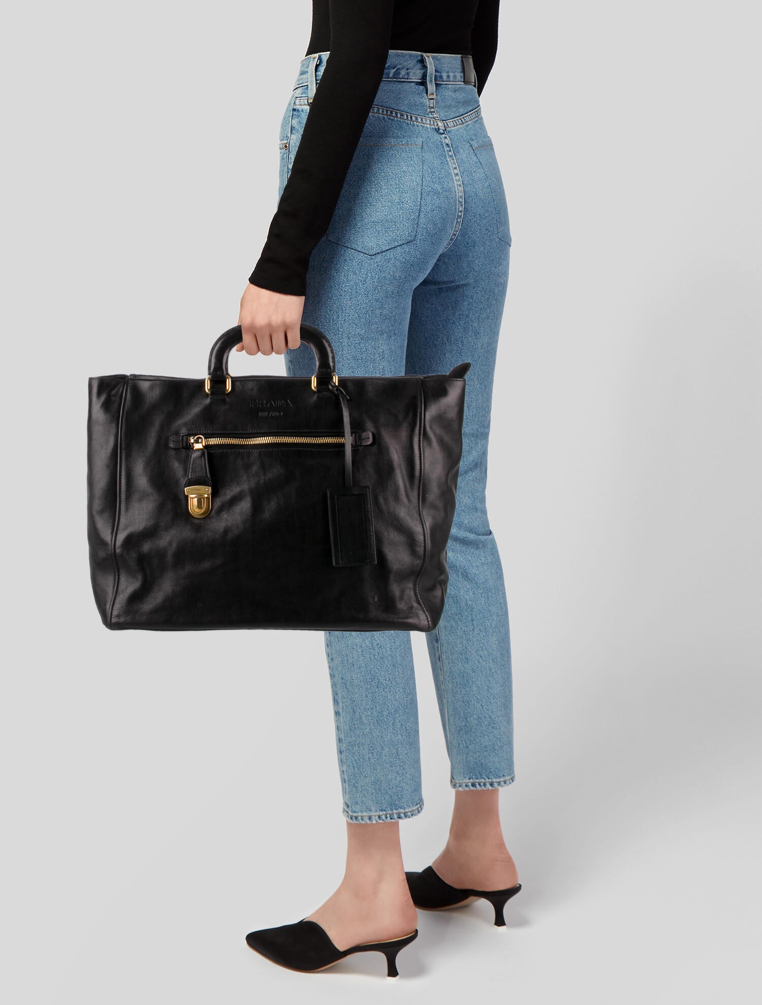 Prada Vintage Vitello Bag - Black Totes, Handbags - PRA891692 | The ...