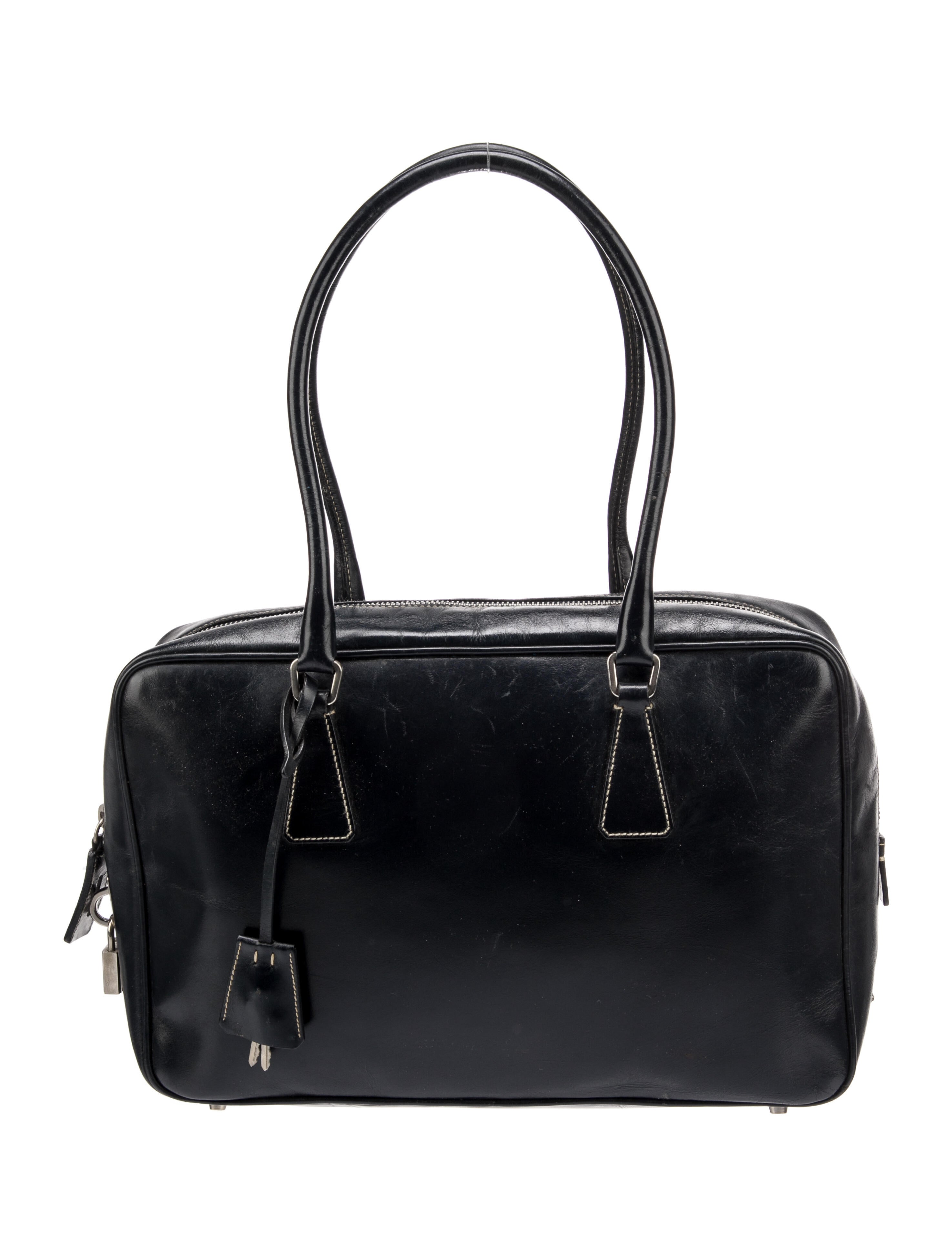 Prada City Calf Shoulder Bag - Black Shoulder Bags, Handbags ...
