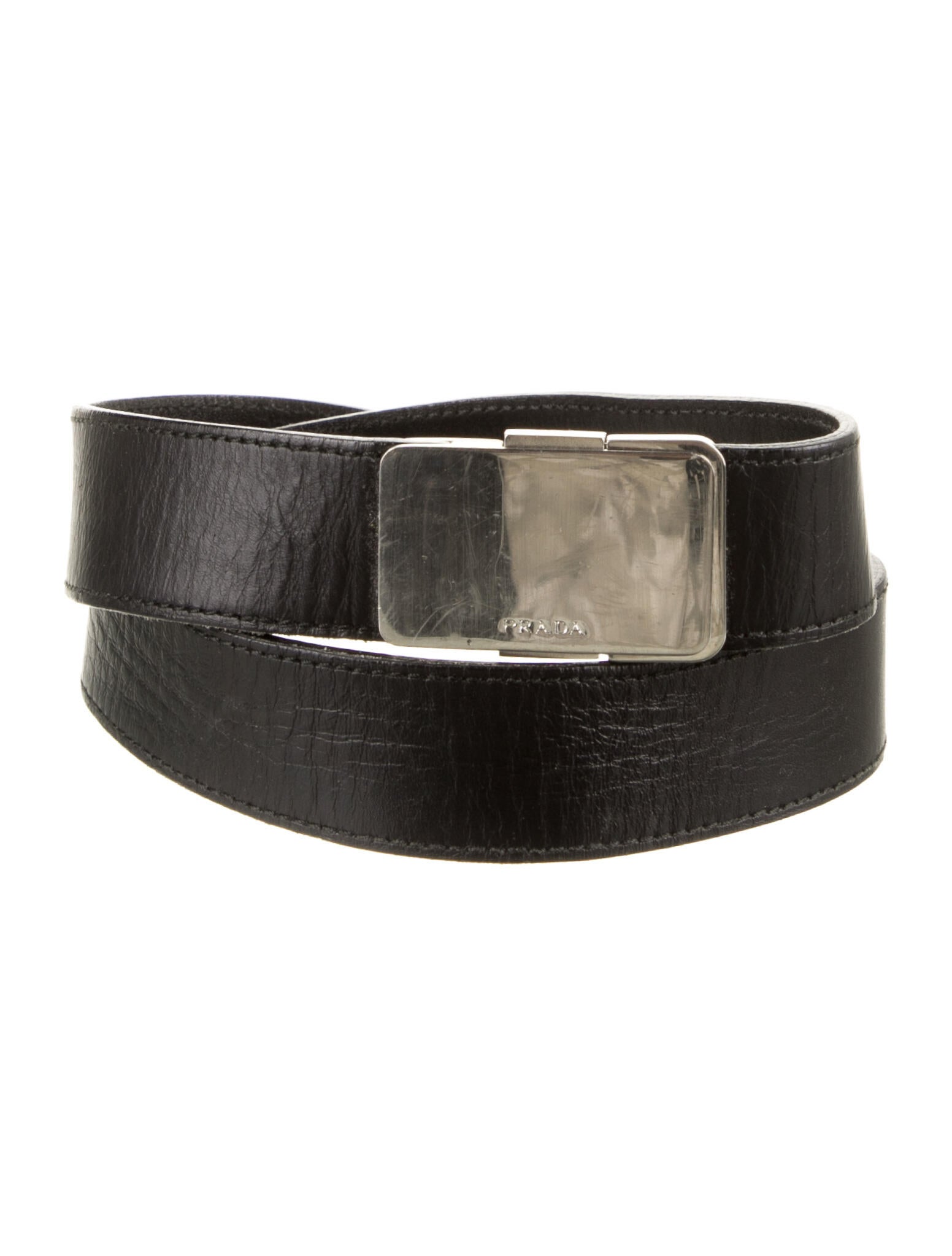 Prada Leather Belt - Black Belts, Accessories - PRA899044 | The RealReal