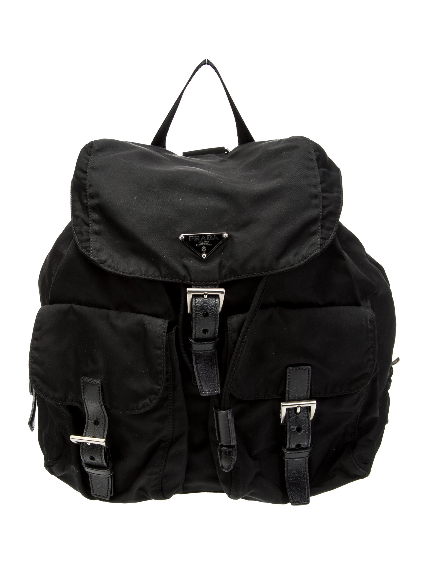 Prada Vintage Vela Sport Drawstring Backpack - Black Backpacks, Handbags - PRA900400 | The RealReal