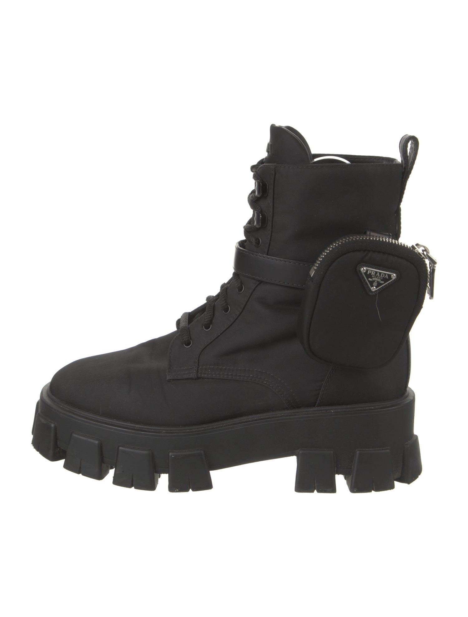 Prada Leather Hiking Boots - Black Boots, Shoes - PRA904386 | The RealReal