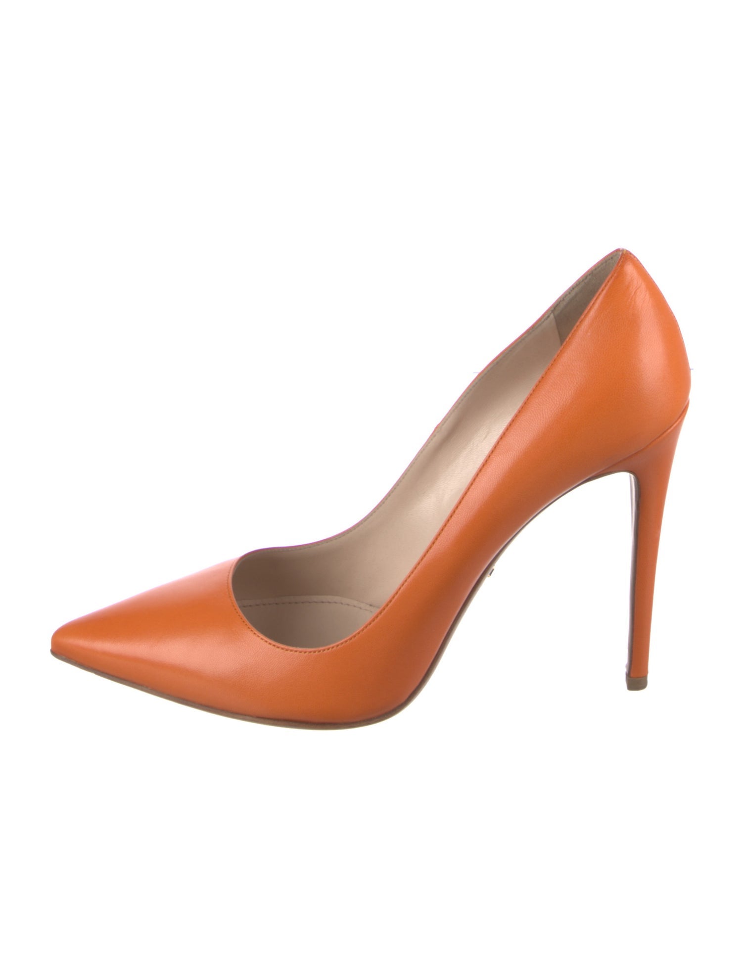 Prada Leather Pumps - Orange Pumps, Shoes - PRA910649 | The RealReal
