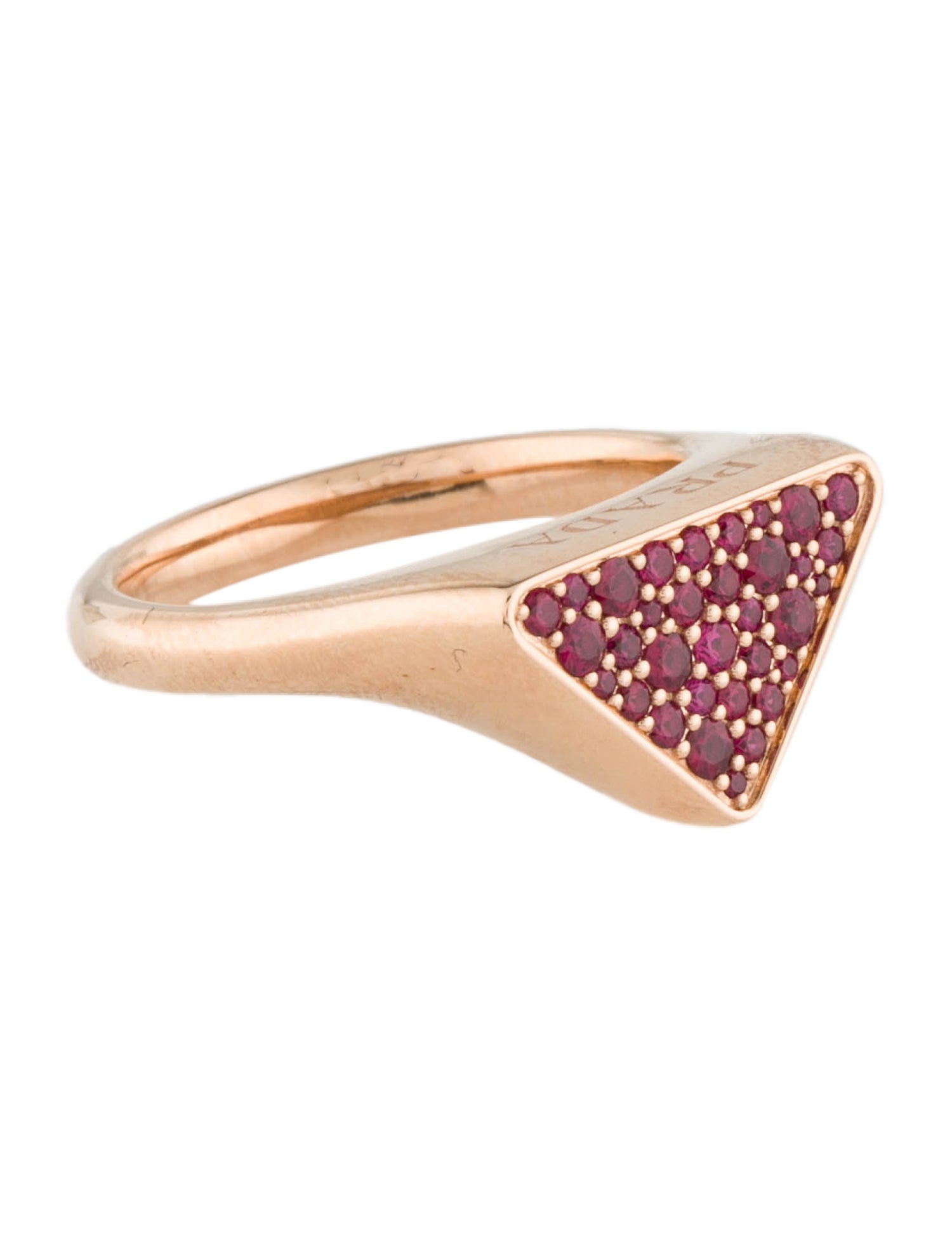 Prada 18K Ruby Eternal Gold Signet Ring - 18K Rose Gold Signet Ring ...
