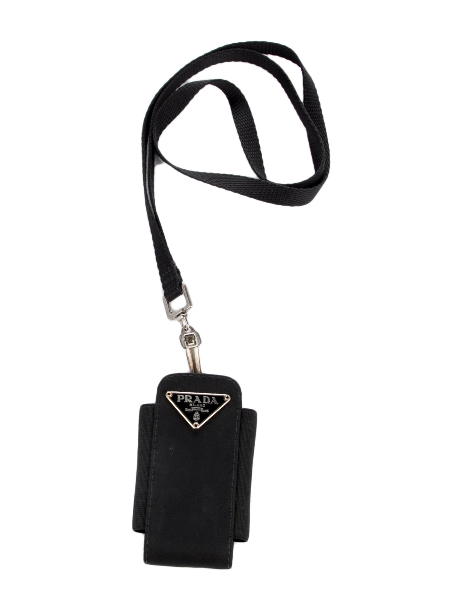 Prada Vintage Tessuto Phone Carrier Lanyard - Black Technology ...