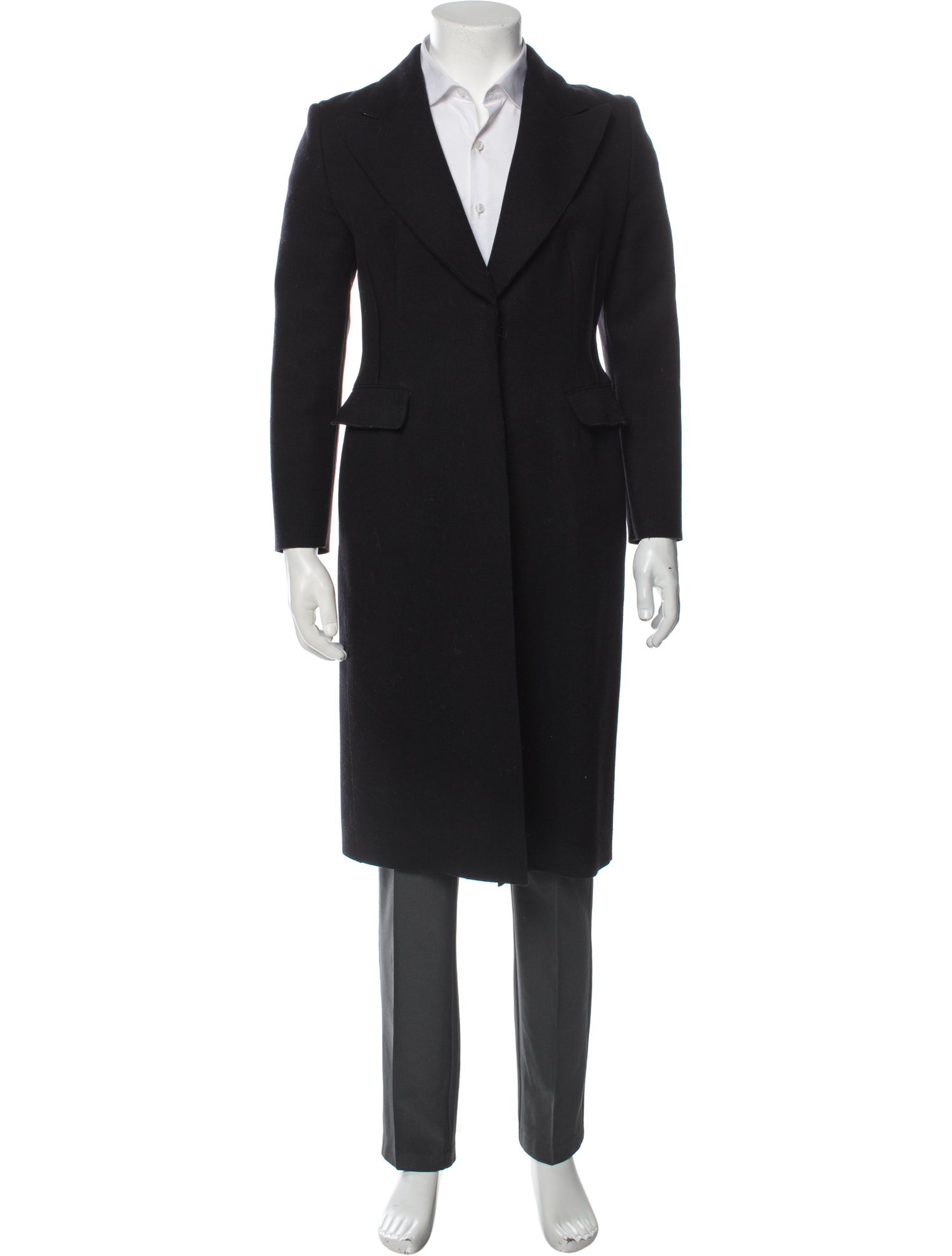 Prada Vintage 2000's Overcoat - Black Outerwear, Clothing - PRA919274 ...