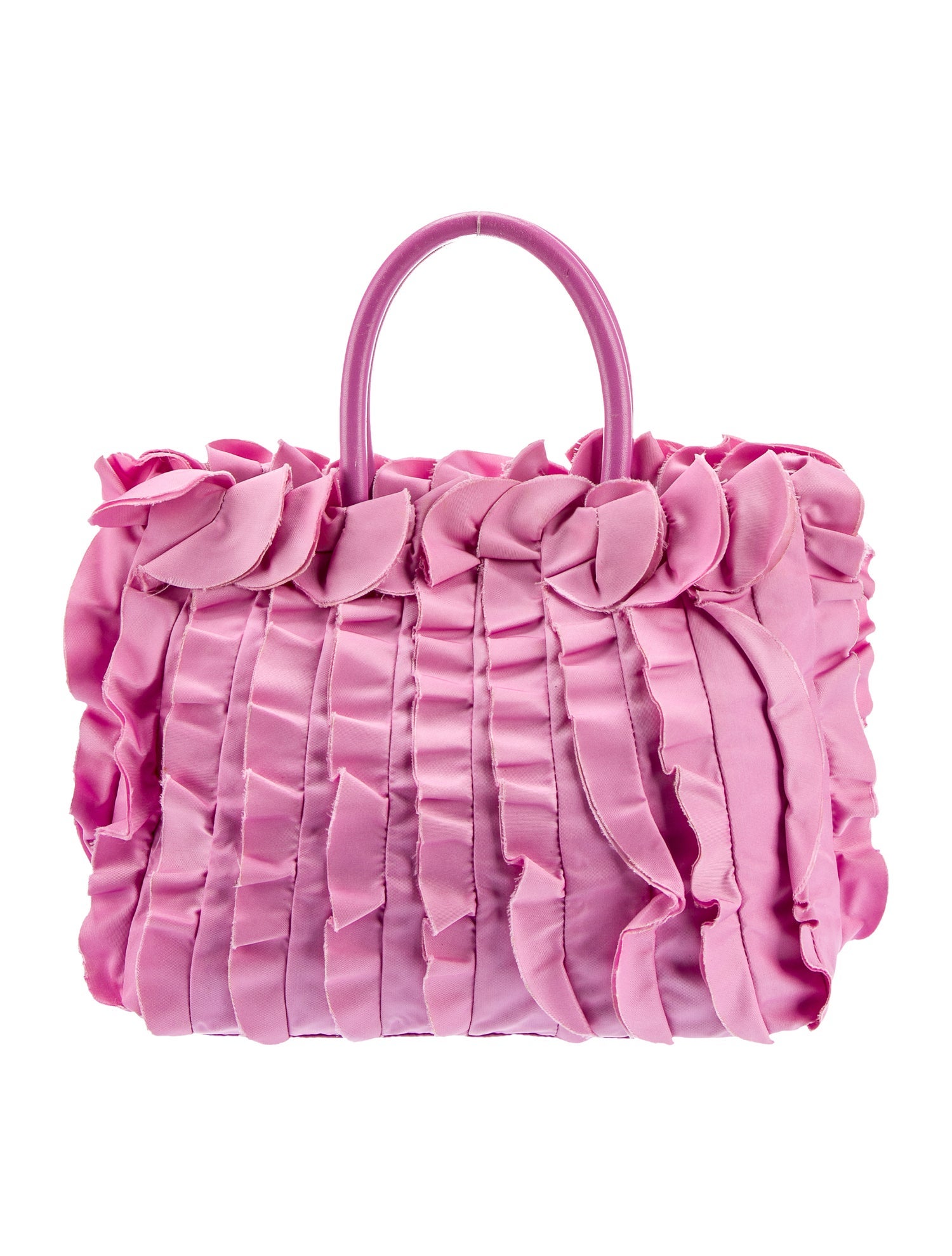 Prada Tessuto Ruffle Tote Bag - Purple Totes, Handbags - PRA922813 ...