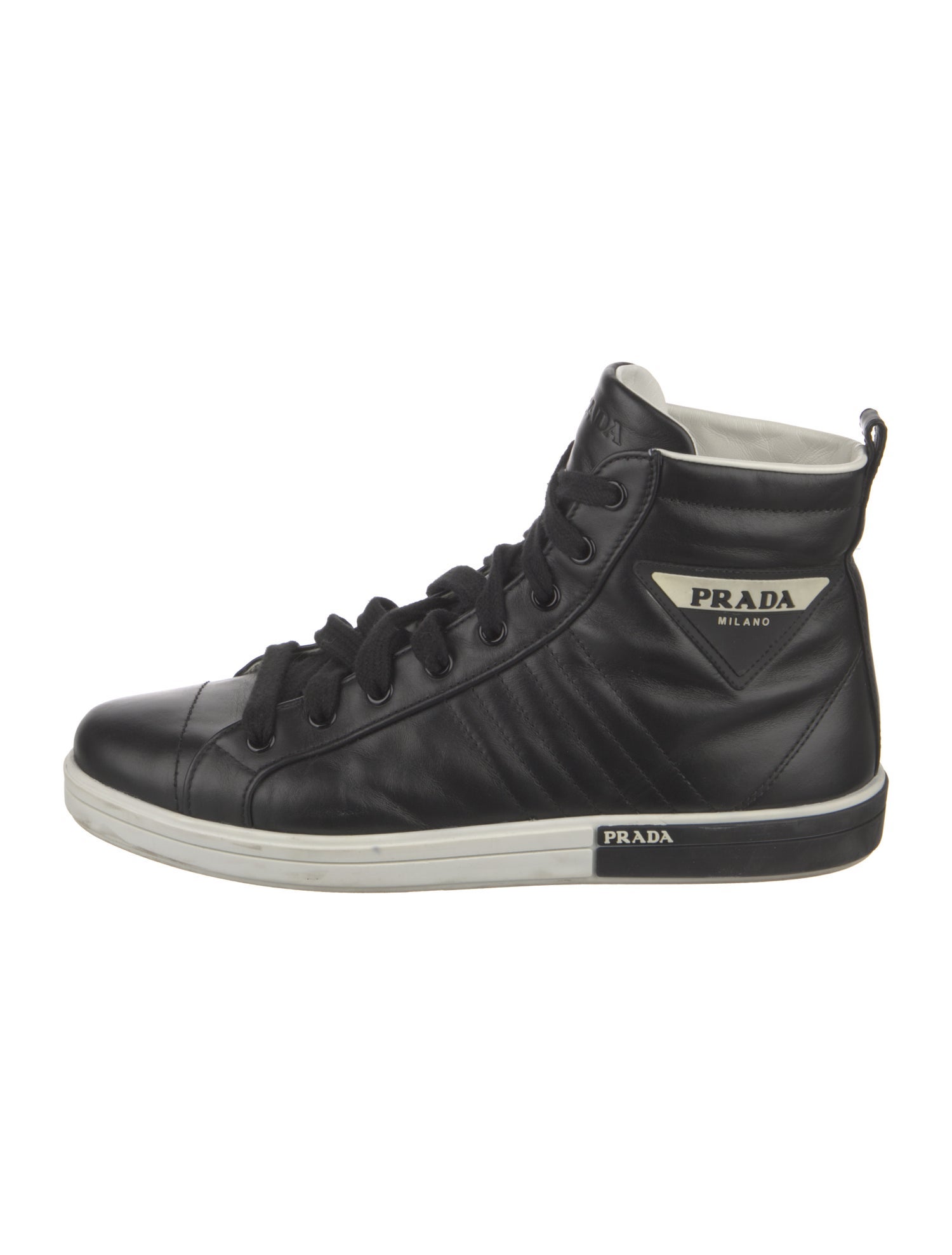 Prada Calf Leather Sneakers - Black Sneakers, Shoes - PRA923960 | The ...