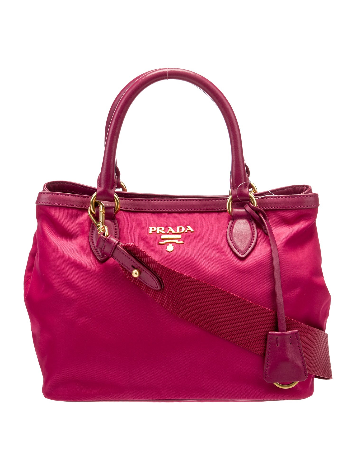 Prada Vitello Shine Tote - Red Totes, Handbags - PRA950422 | The RealReal