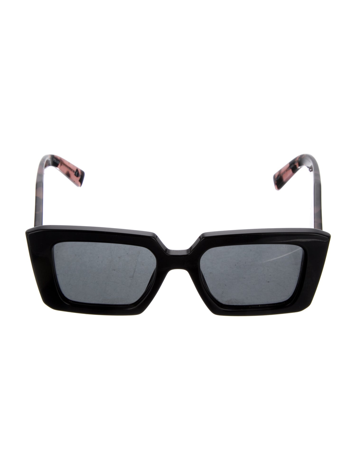 Prada Square Tinted Sunglasses - Black Sunglasses, Accessories ...