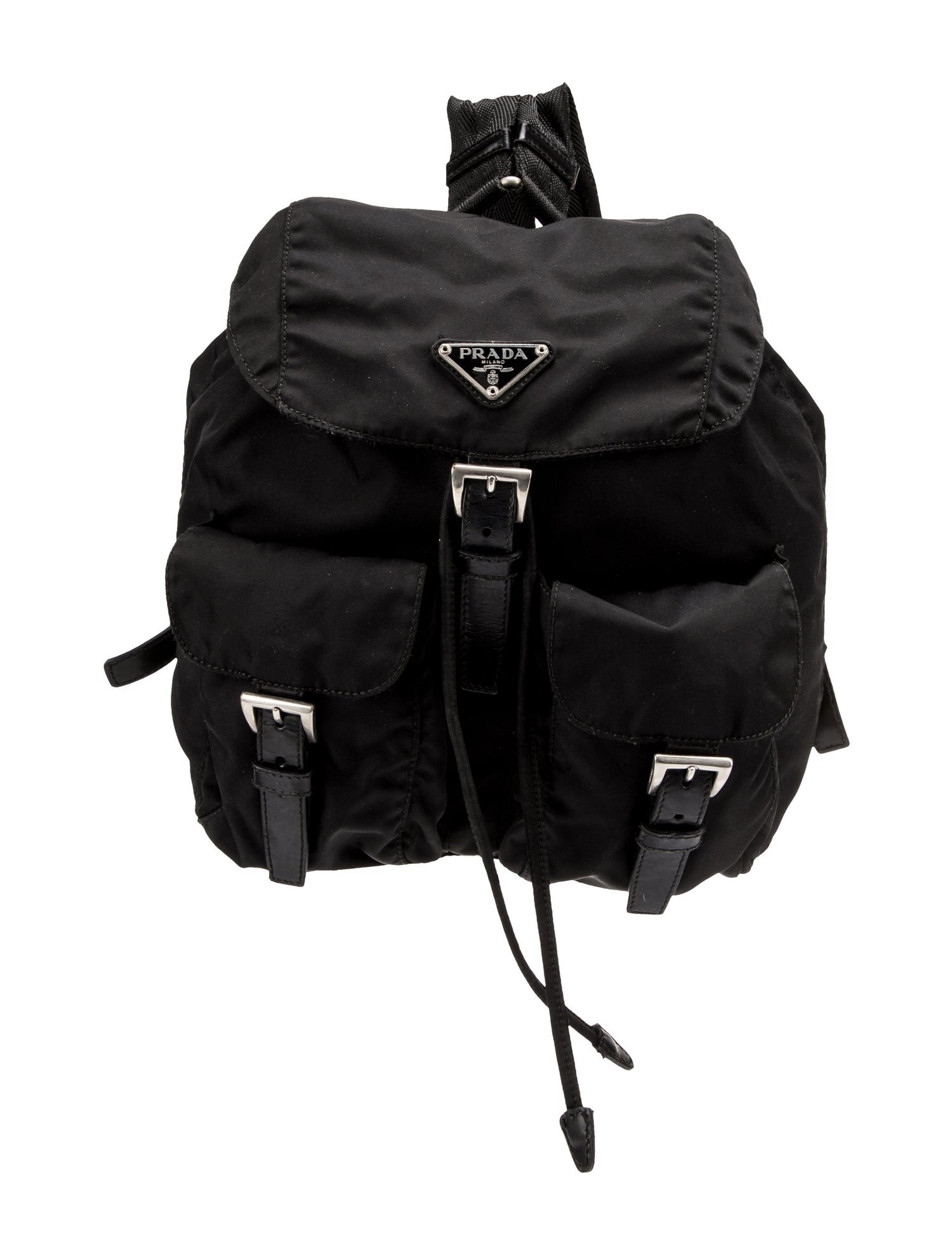 Prada Tessuto Drawstring Backpack - Black Backpacks, Handbags ...