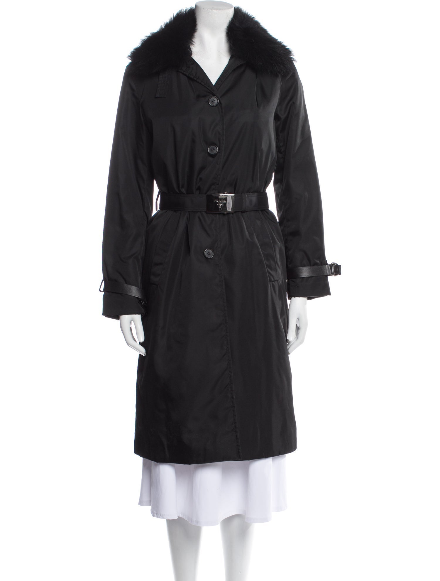 Burberry Calf Leather Trench Coat - Black Coats, Clothing - BUR442042 ...