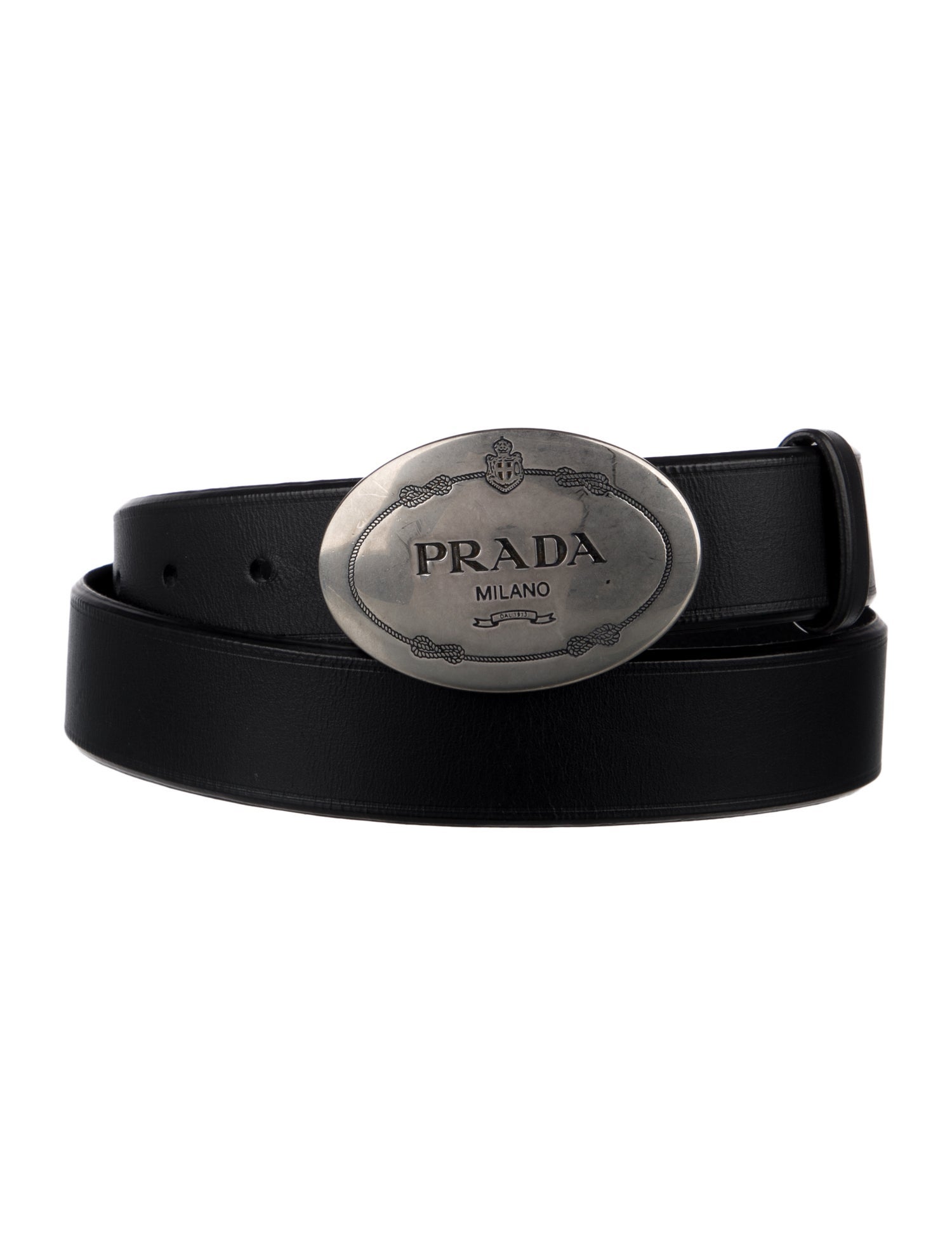 Prada Leather Belt - Black Belts, Accessories - PRA931326 | The RealReal