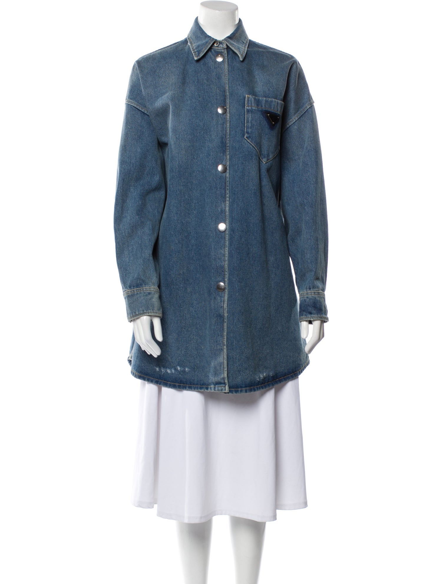 Prada Denim Jacket - Blue Jackets, Clothing - PRA938784 | The RealReal