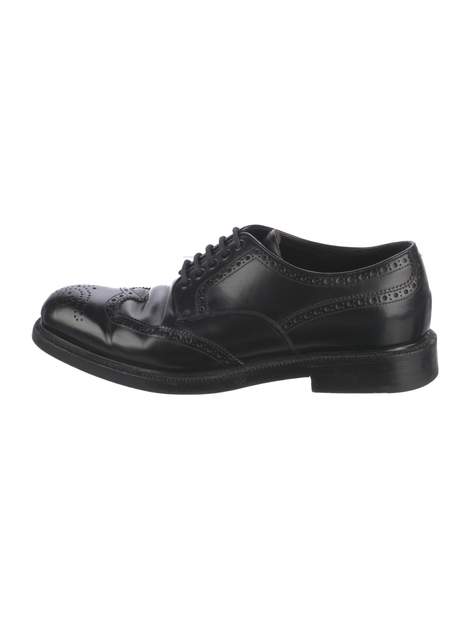 Prada Leather Brogues - Black Oxfords, Shoes - PRA941478 | The RealReal