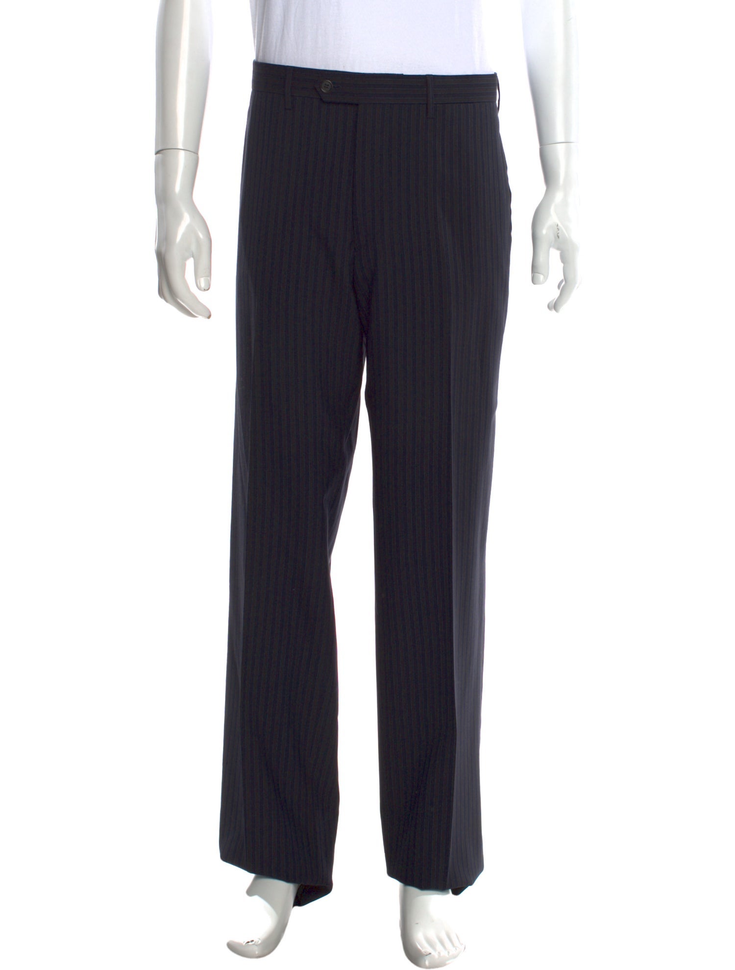 Prada Vintage Dress Pants - Blue, 11" Rise Pants, Clothing - PRA945915 ...