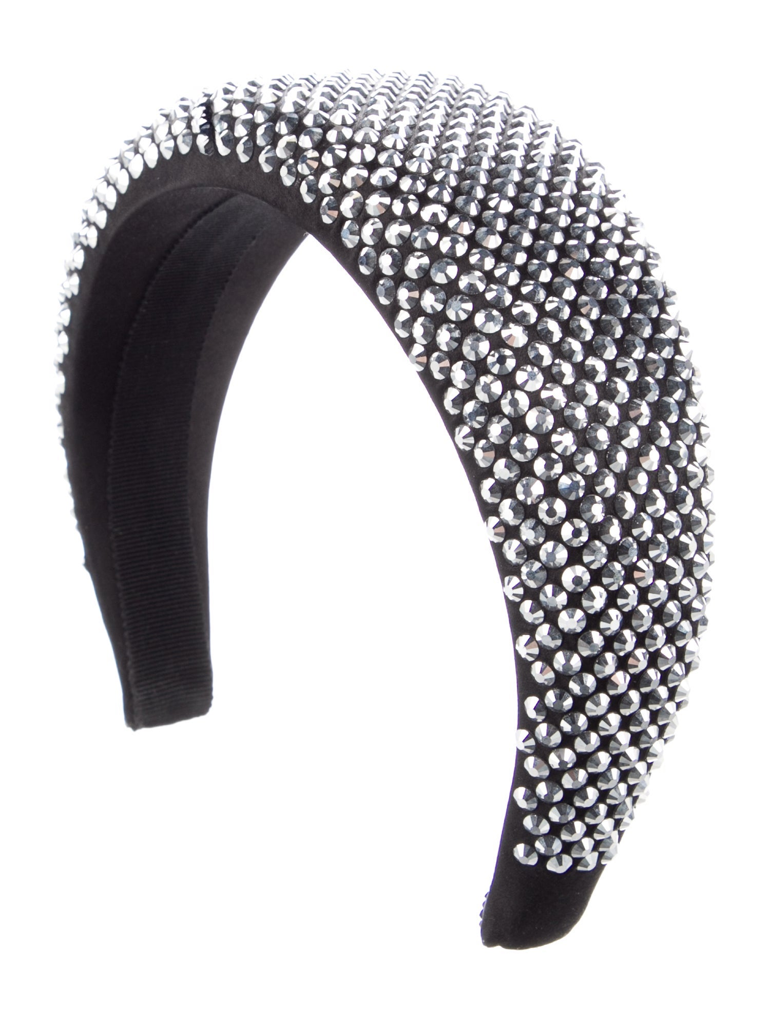 Prada Satin Crystal Embellished Headband - Purple Hair Accessories ...
