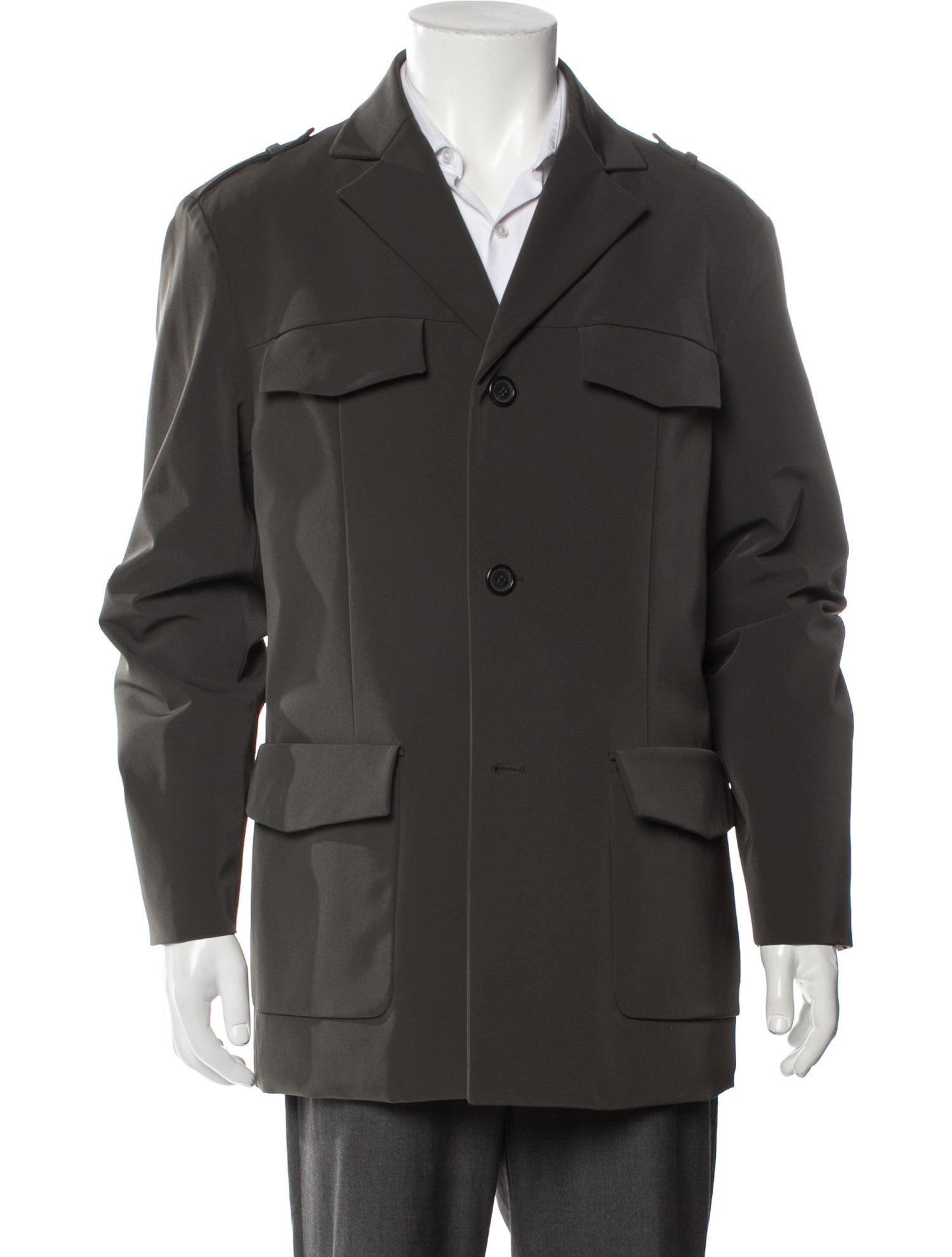 Prada Vintage 2000's Utility Jacket - Green Outerwear, Clothing ...