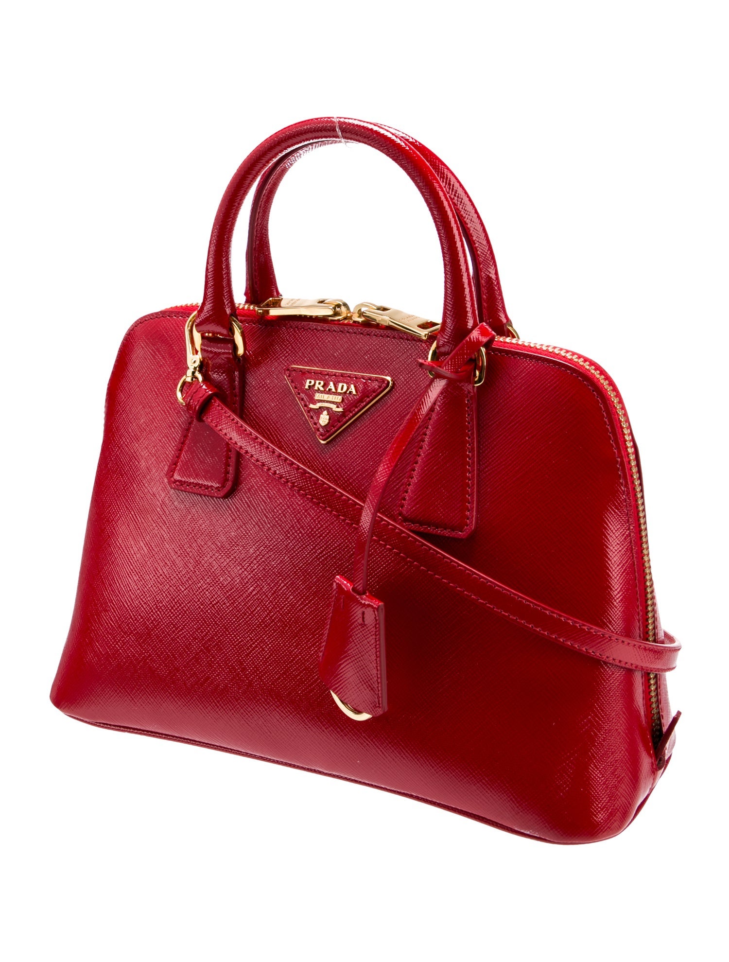 Prada Small Saffiano Lux Promenade Tote - Pink Totes, Handbags ...