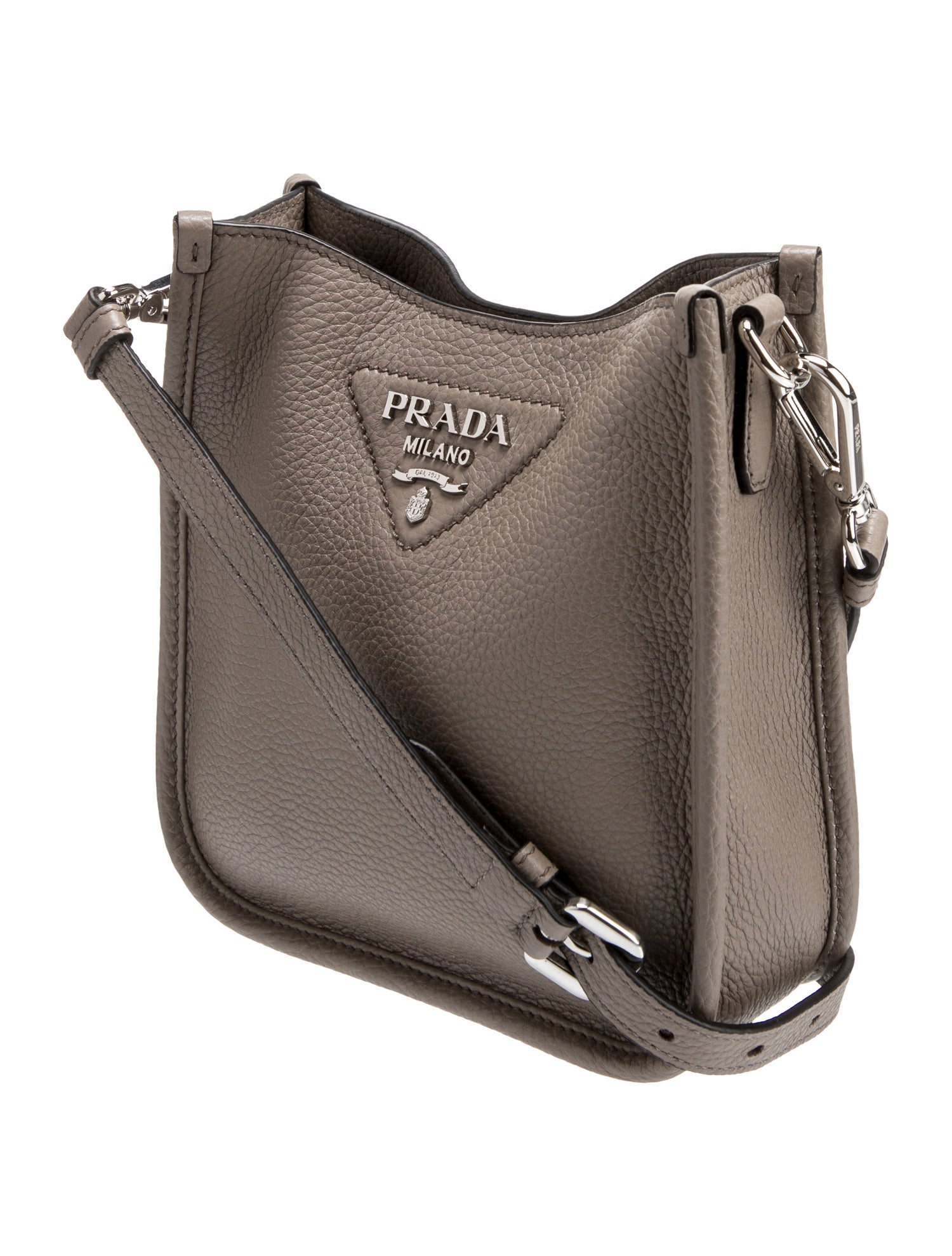 Prada Mini Vitello Daino Soft Crossbody Bag - Neutrals Crossbody Bags ...