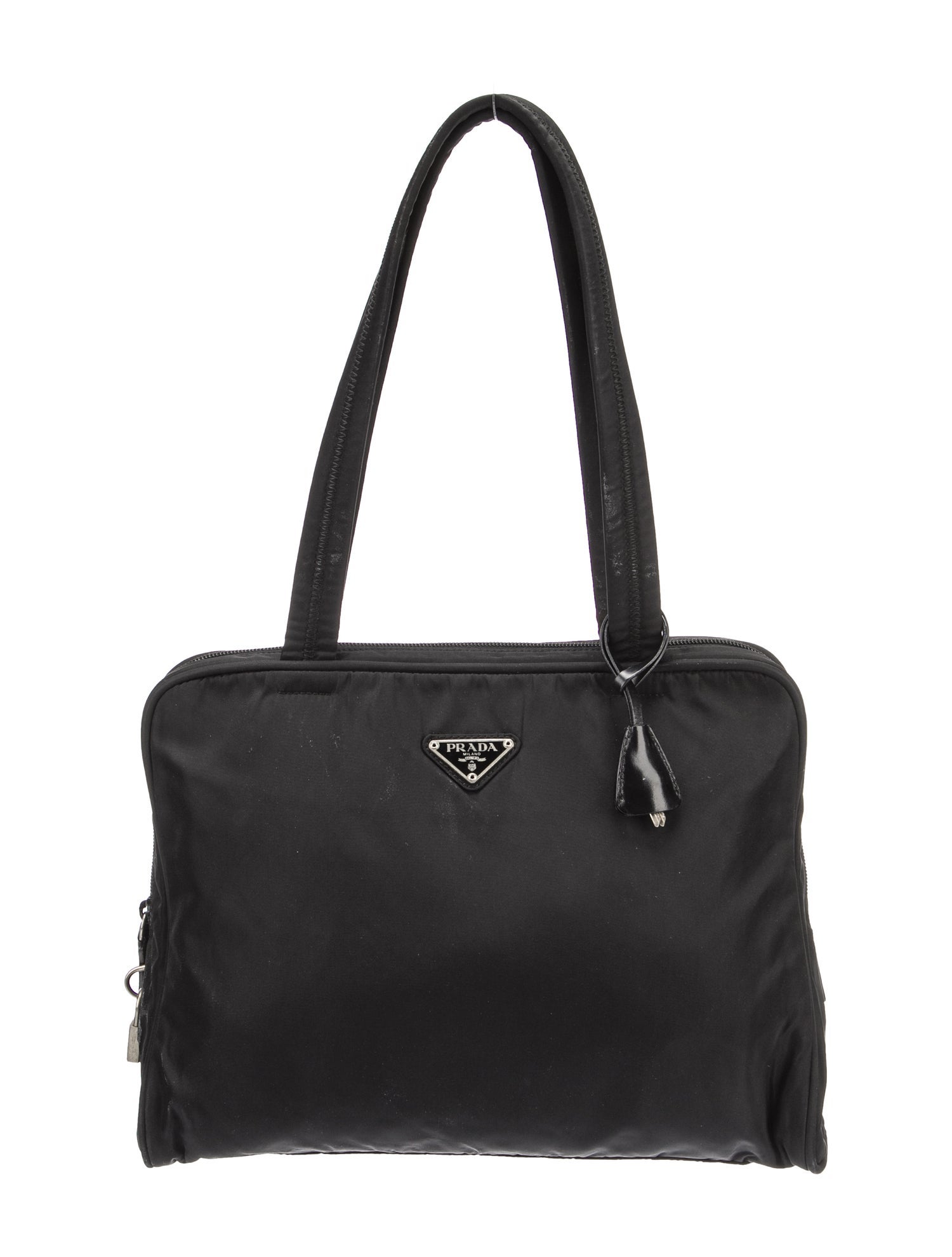 Prada Tessuto Shoulder Bag Black Shoulder Bags Handbags Pra962449 The Realreal