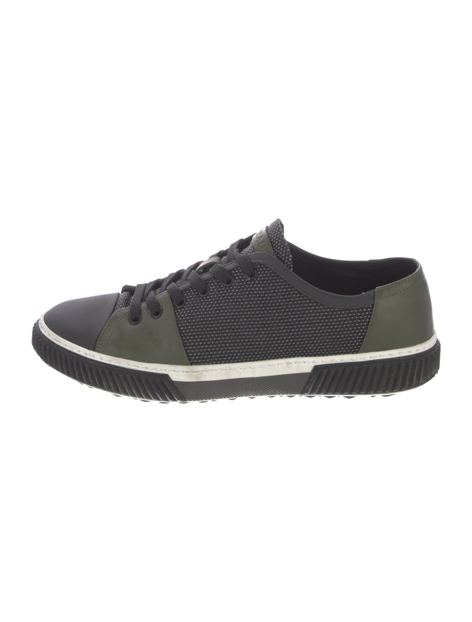 Prada Colorblock Pattern Sneakers - Green Sneakers, Shoes - PRA962659 ...