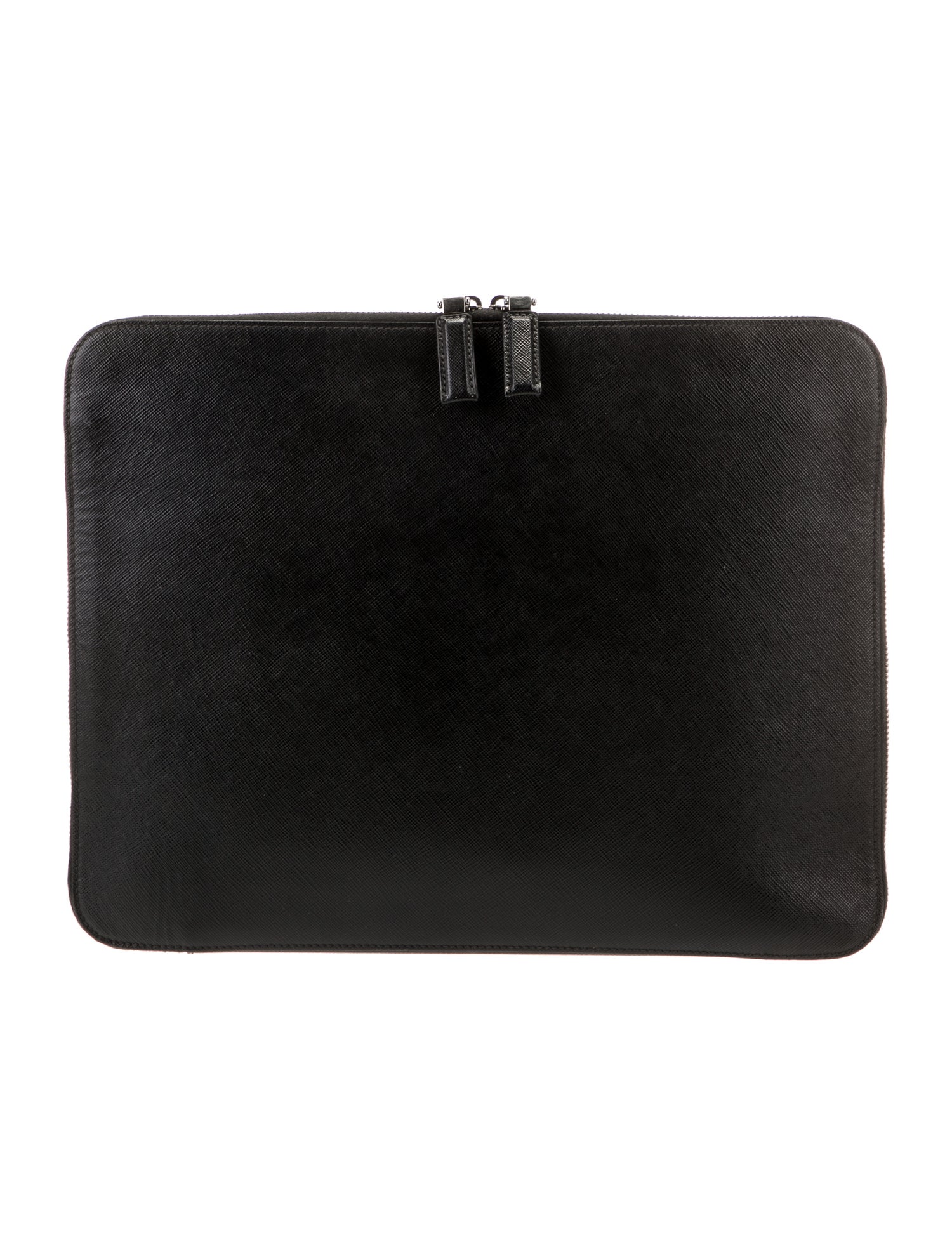 Prada Saffiano Travel Document Pouch. - Black Briefcases, Bags ...