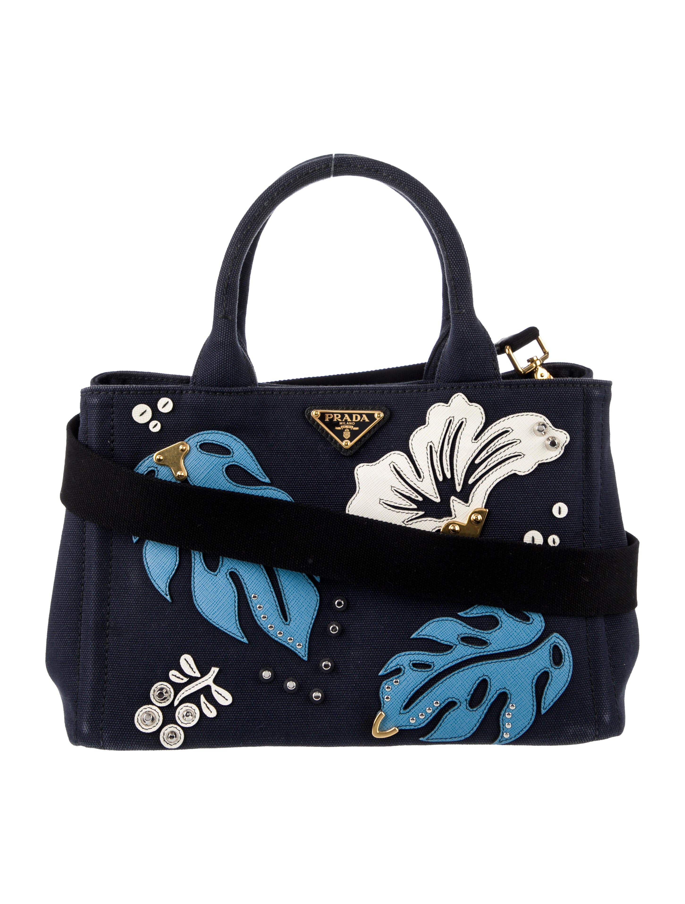 Prada Raffia Crochet Tote - Black Totes, Handbags - PRA950244 | The ...