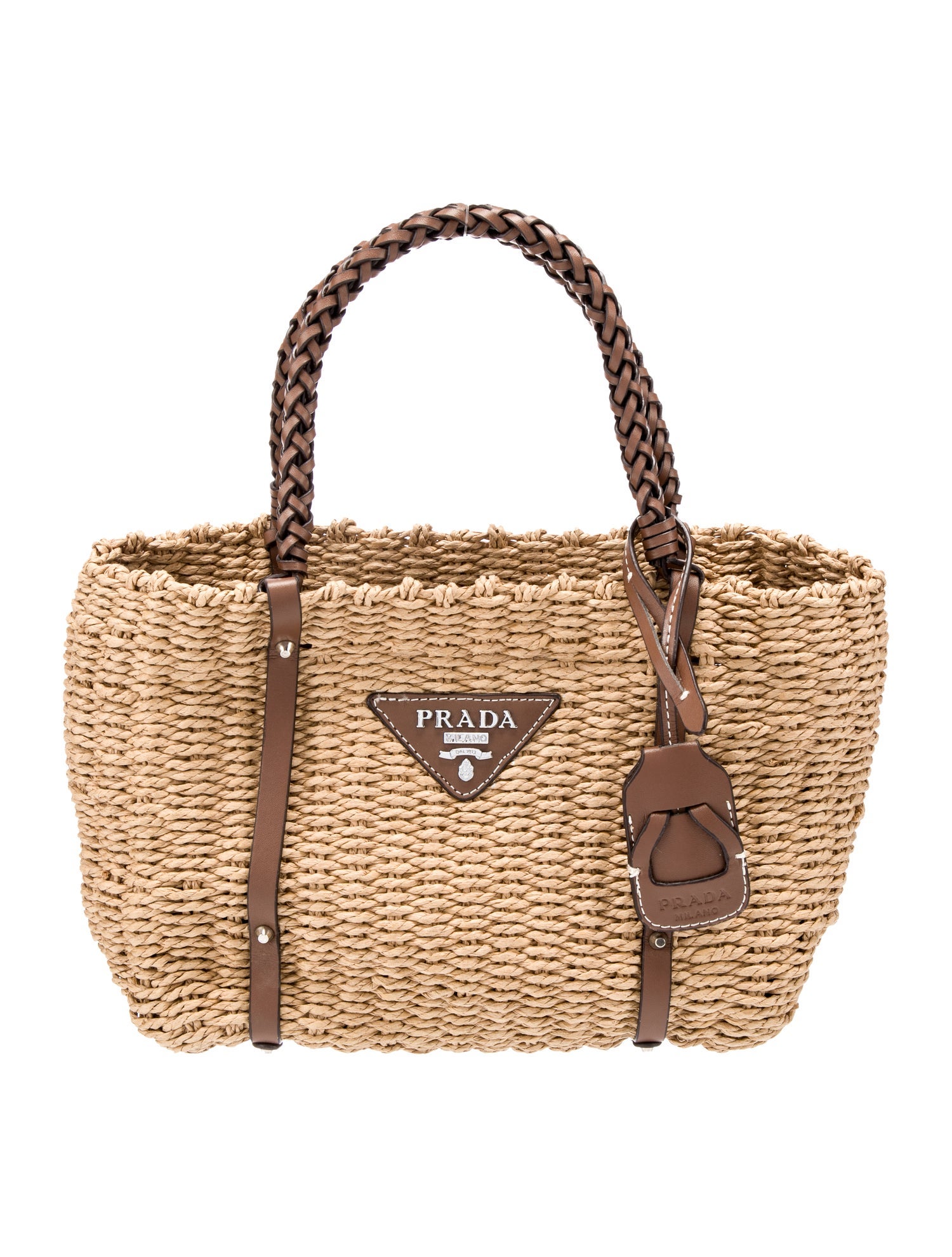 Prada Straw Midollino - Neutrals Handle Bags, Handbags - PRA965398 ...