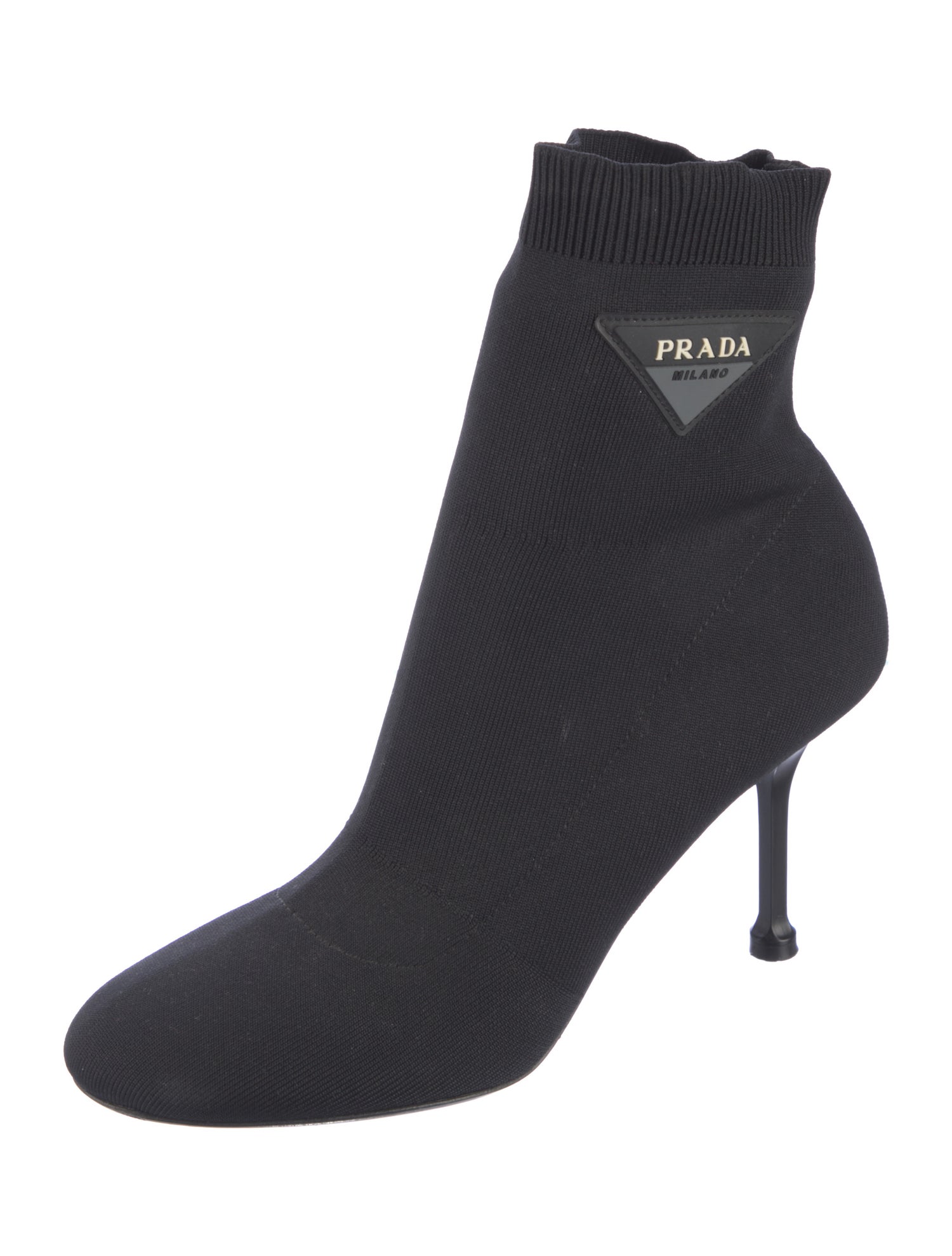 Prada Printed Sock Boots - Black Boots, Shoes - PRA969009 | The RealReal