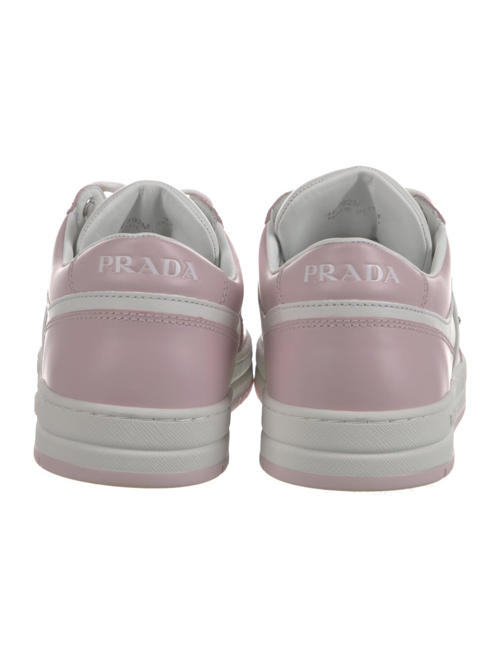 Prada Leather Colorblock Pattern Sneakers - Pink Sneakers, Shoes ...