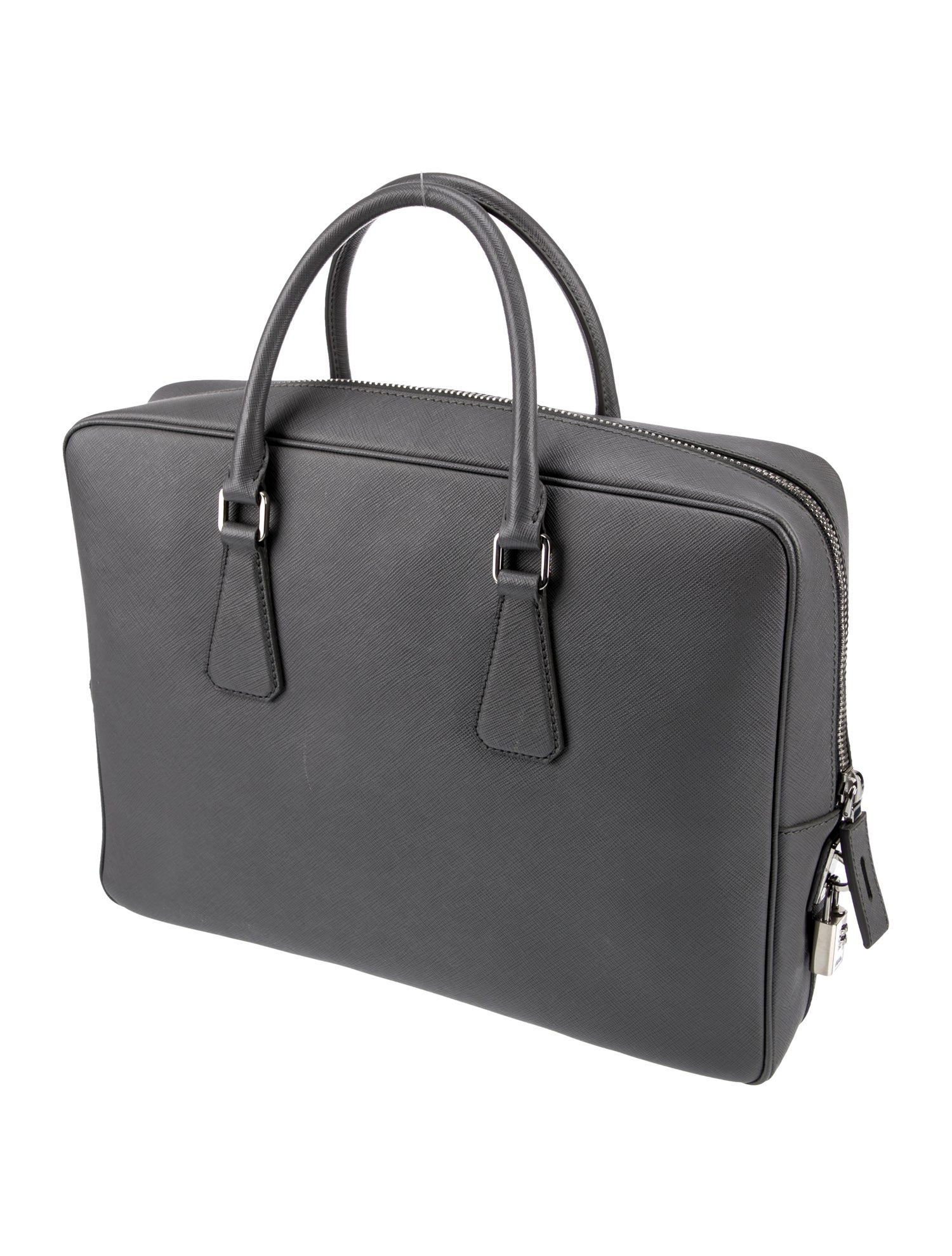 Prada Saffiano Soft Travel Briefcase - Blue Briefcases, Bags ...