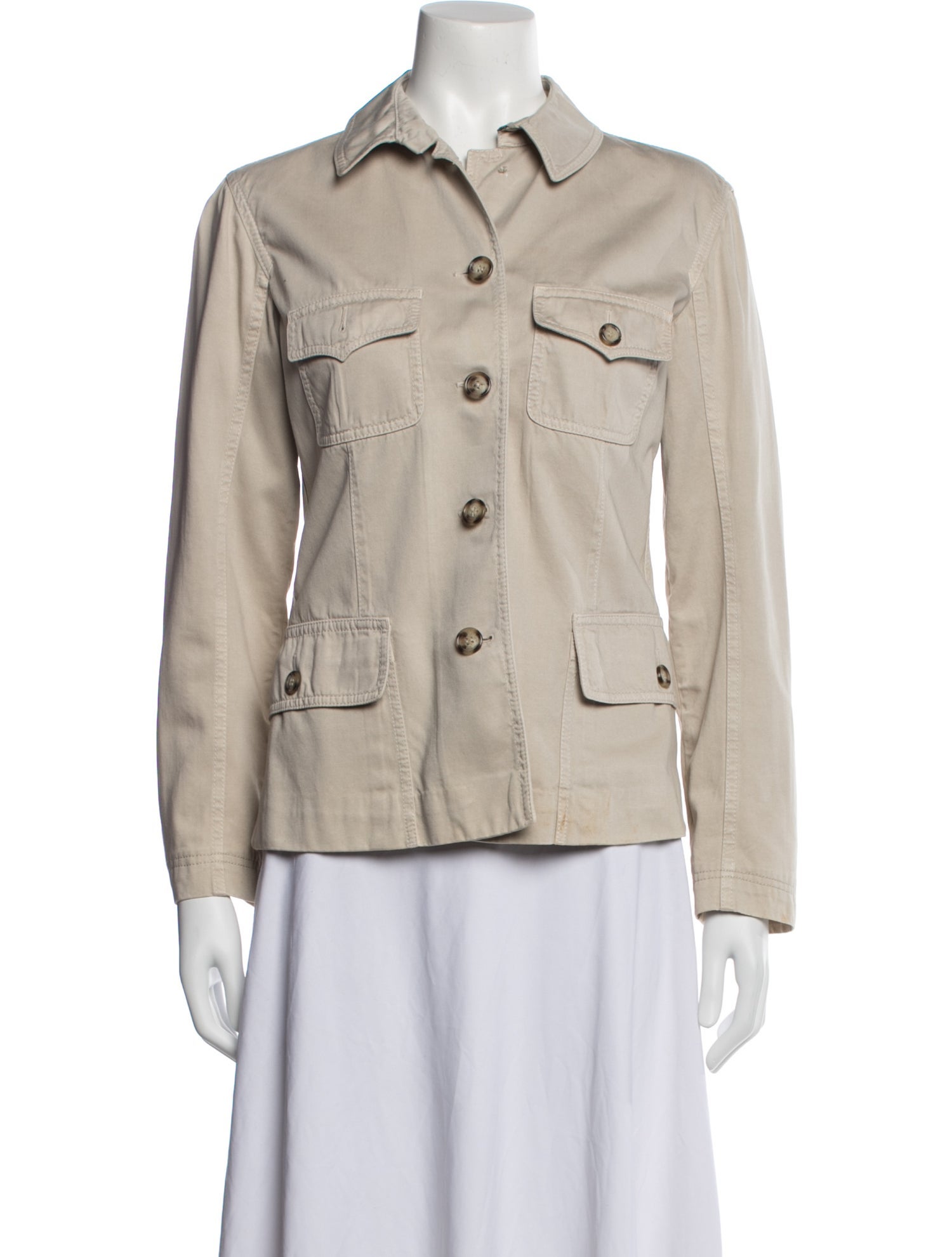 Prada Vintage 2000's Utility Jacket - Neutrals Jackets, Clothing ...