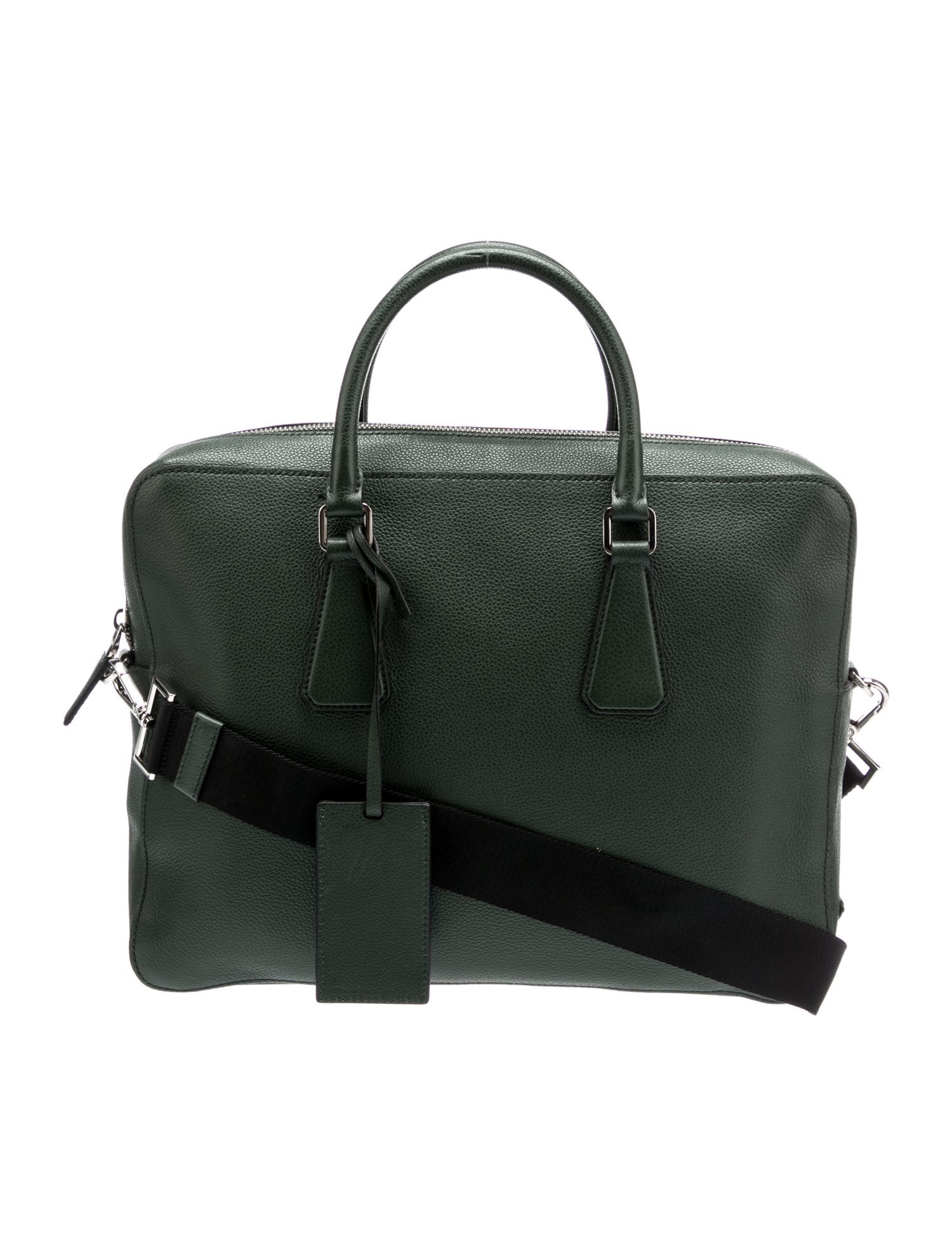 Bottega Veneta Intrecciato-Trimmed Ostrich Briefcase - Blue Briefcases ...