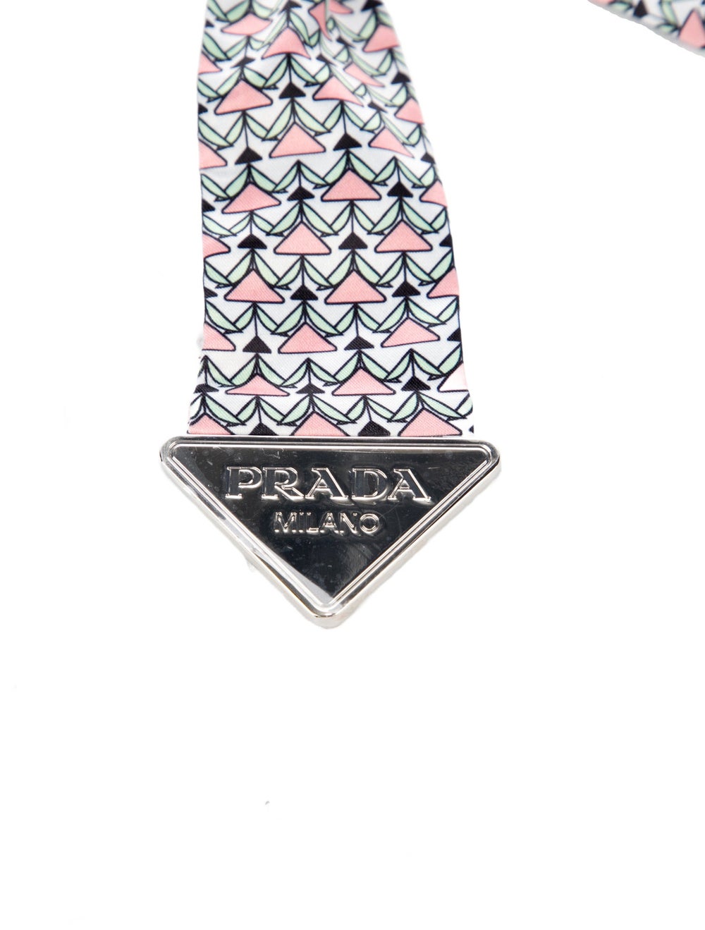 Pink prada two piece printed hair accessory set, one … - Gem