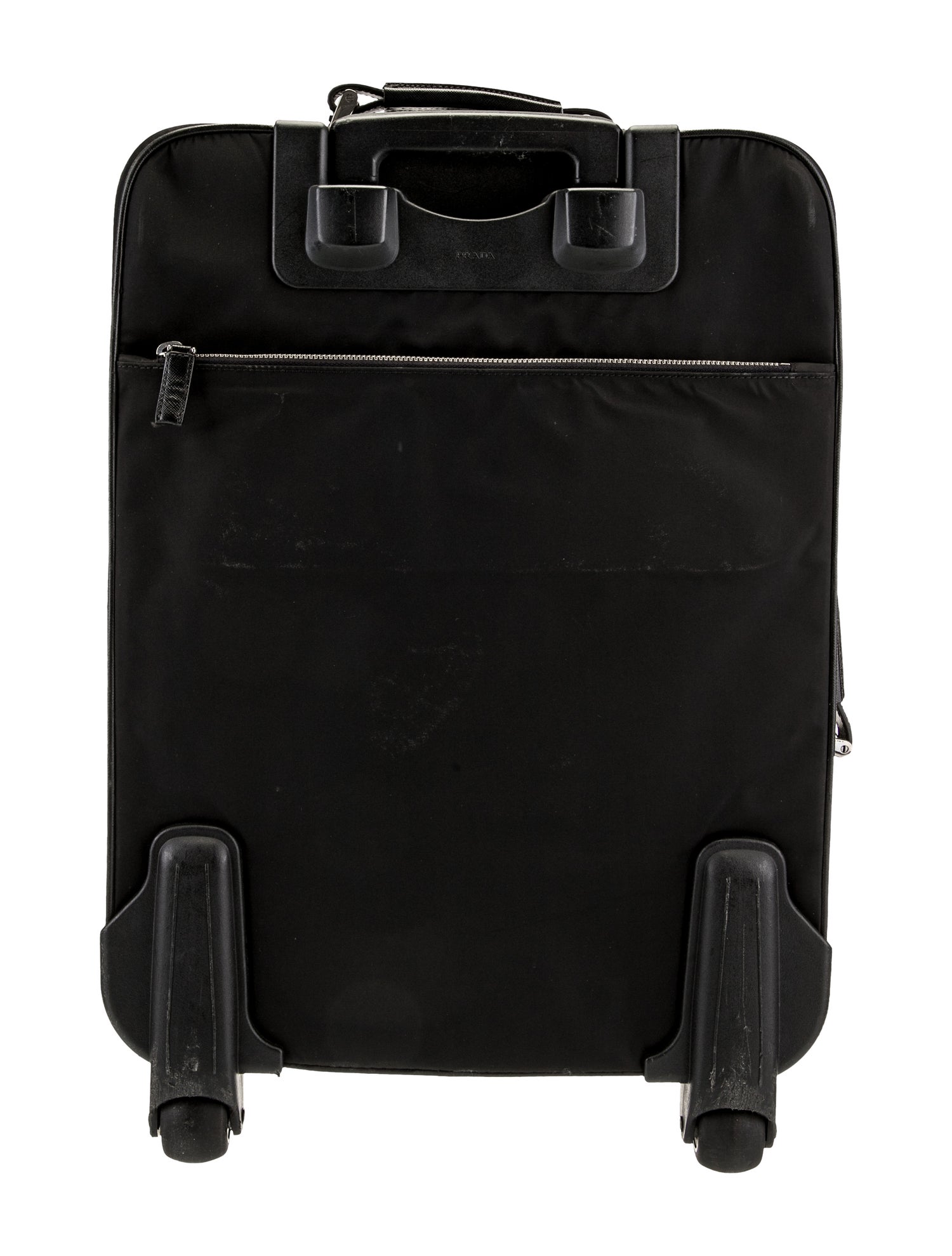 Prada Saffiano-Trimmed Tessuto Suitcase - Black Luggage and Travel ...