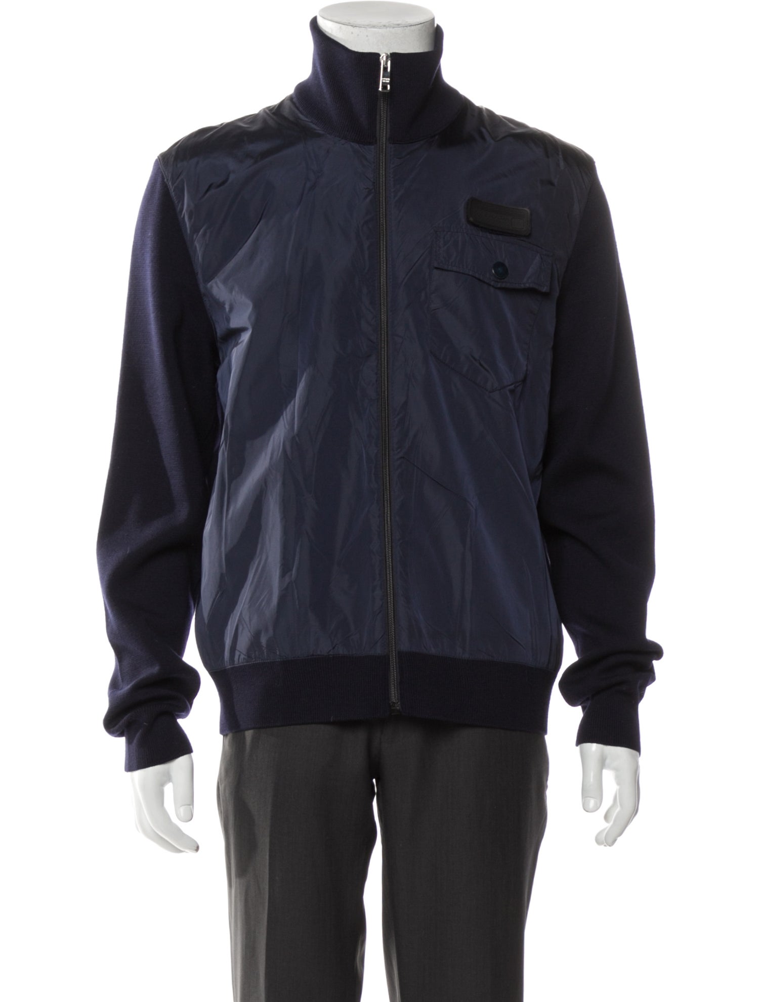 Prada 2019 Virgin Wool Windbreaker - Blue Outerwear, Clothing ...