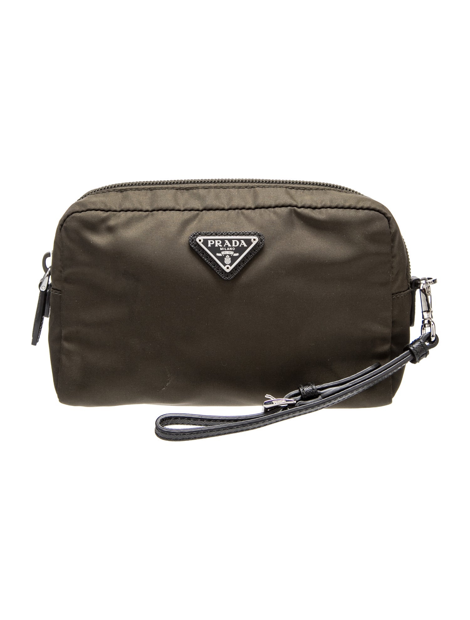 Prada Tessuto Wrist Pouch - Green Toiletry Bags, Bags - PRA978420 | The ...