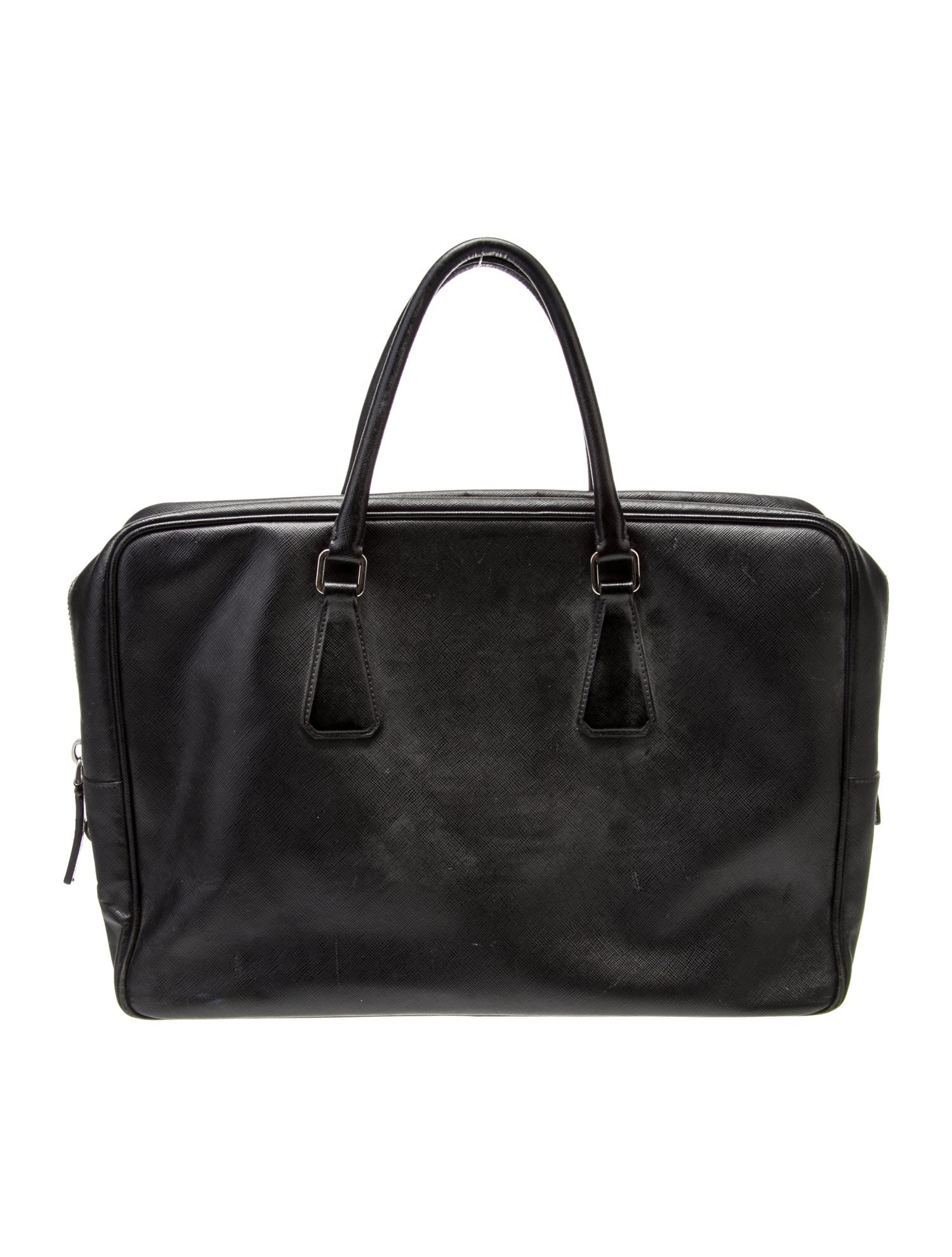 Prada Saffiano Soft Travel Briefcase - Blue Briefcases, Bags ...