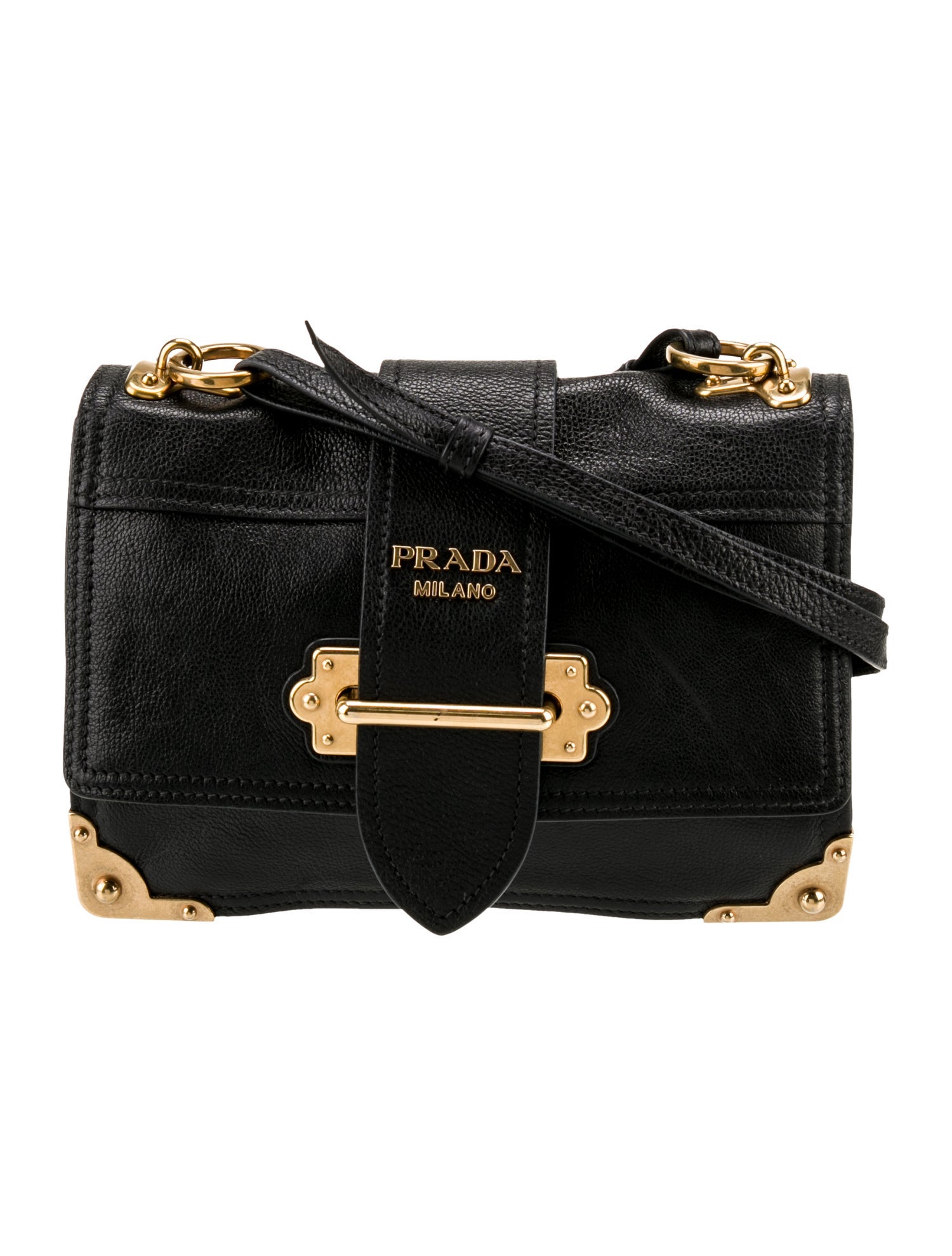 Prada Soft Calf Cahier Shoulder Bag - Brown Shoulder Bags, Handbags ...