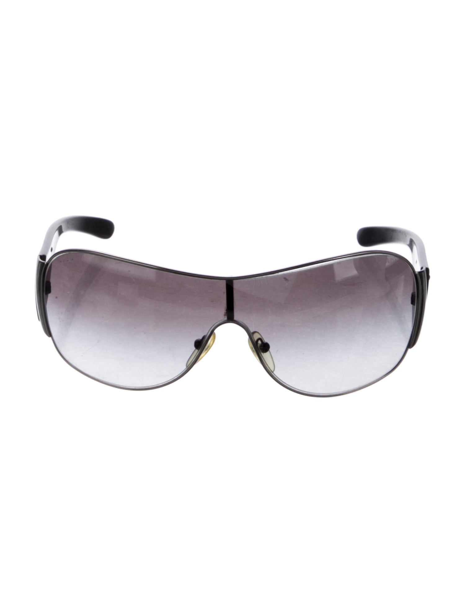 Prada Shield Gradient Sunglasses - Black Sunglasses, Accessories ...