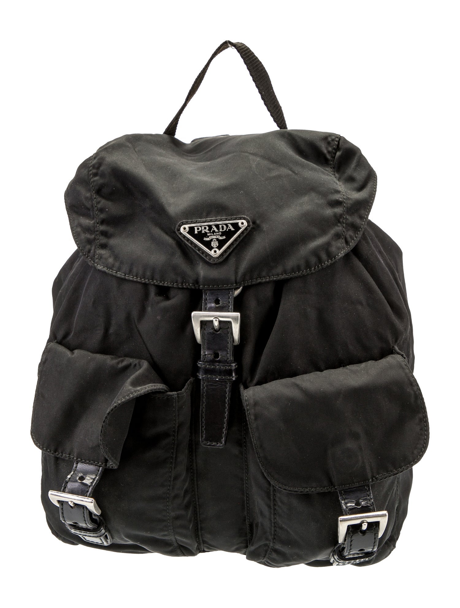 Prada Tessuto Nylon Drawstring Backpack - Black Backpacks, Handbags ...