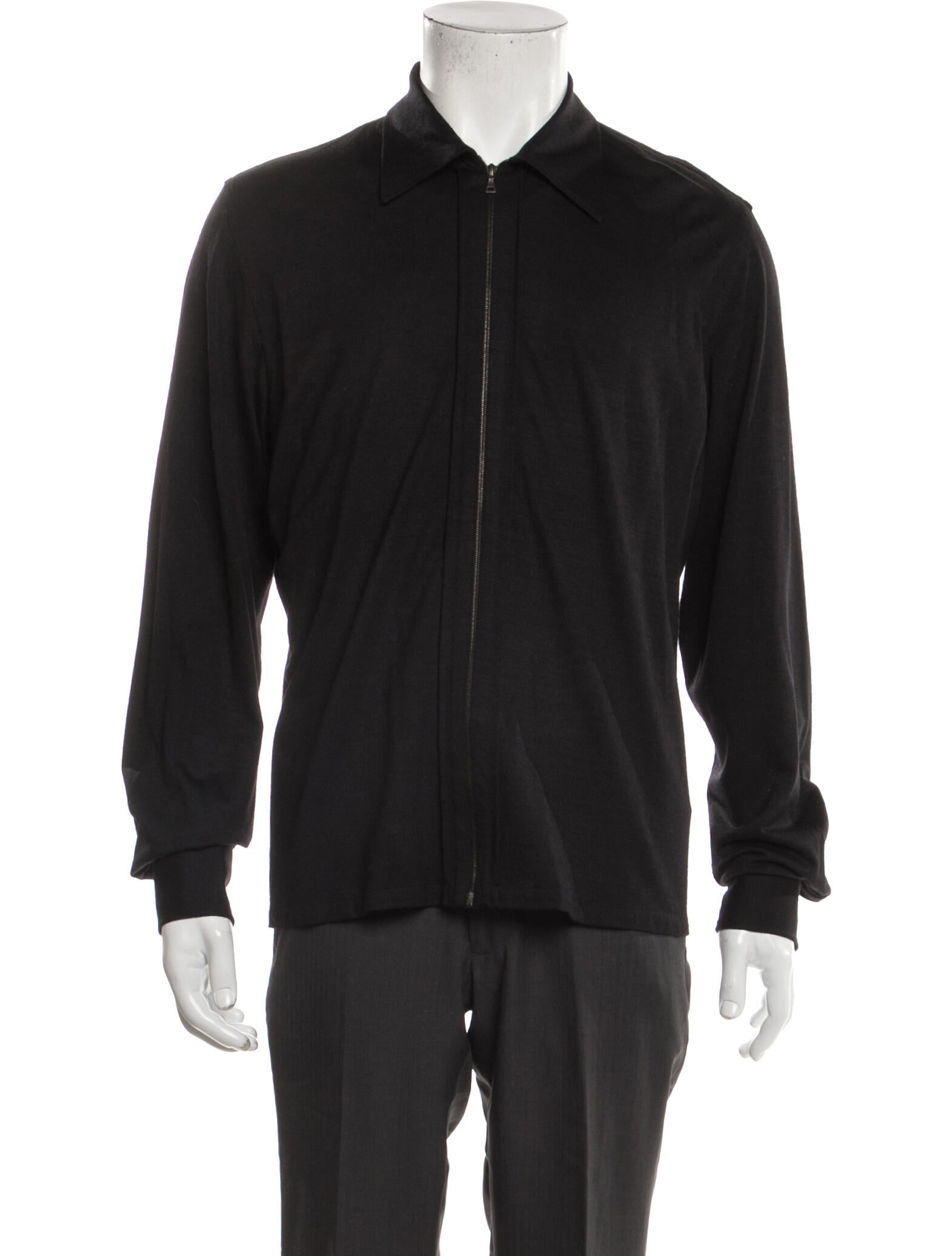 Prada Long Sleeve Dress Shirt - Black Dress Shirts, Clothing ...